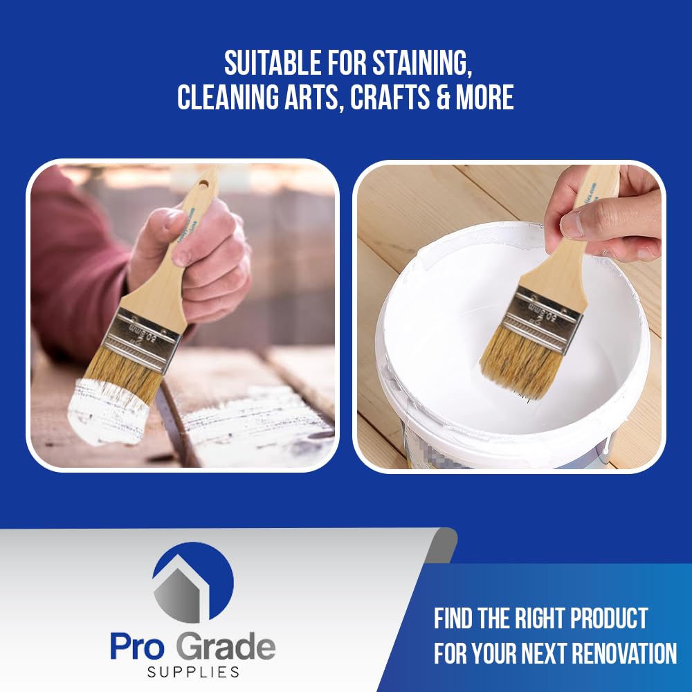 Pro Grade - Chip Paint Brushes - 24 Piece Variety Chip Brush Set