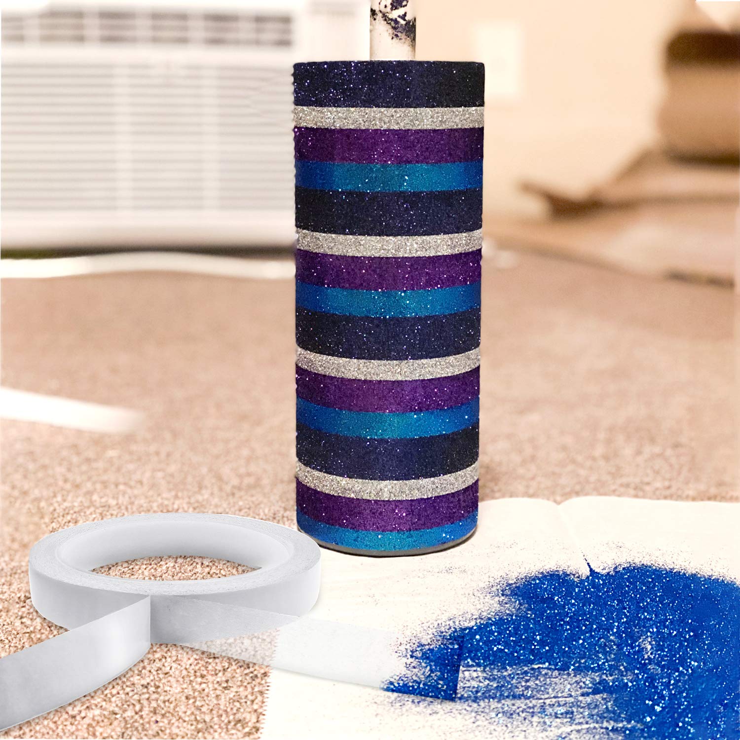 Double-Sided Tape for Arts, Crafts, Photography, Scrapbooking, Tear-by-Hand, Paper Backing (6 Rolls) (Width: 6mm/ 9mm/ 12mm/ 15mm)