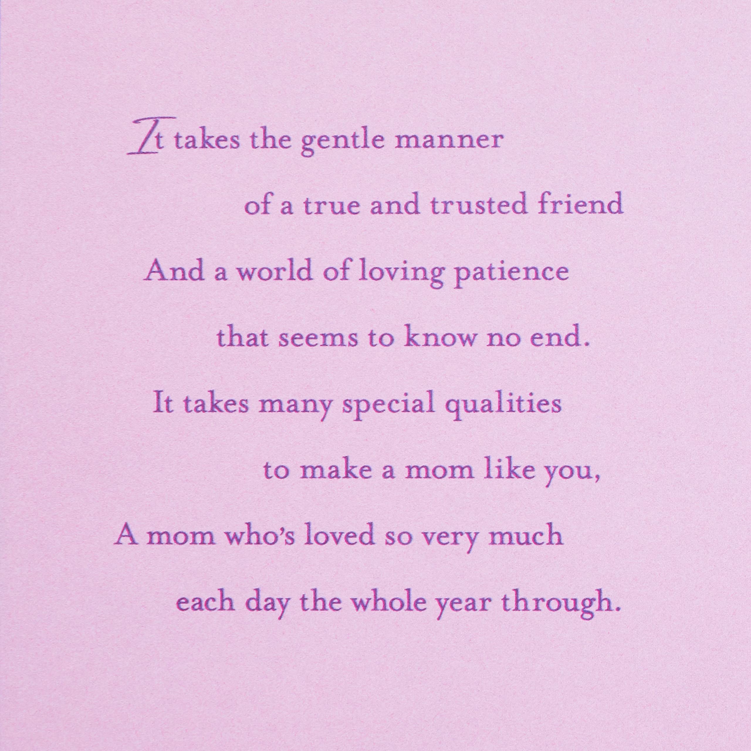 Hallmark Birthday Greeting Card for Mom (Purple Flower)