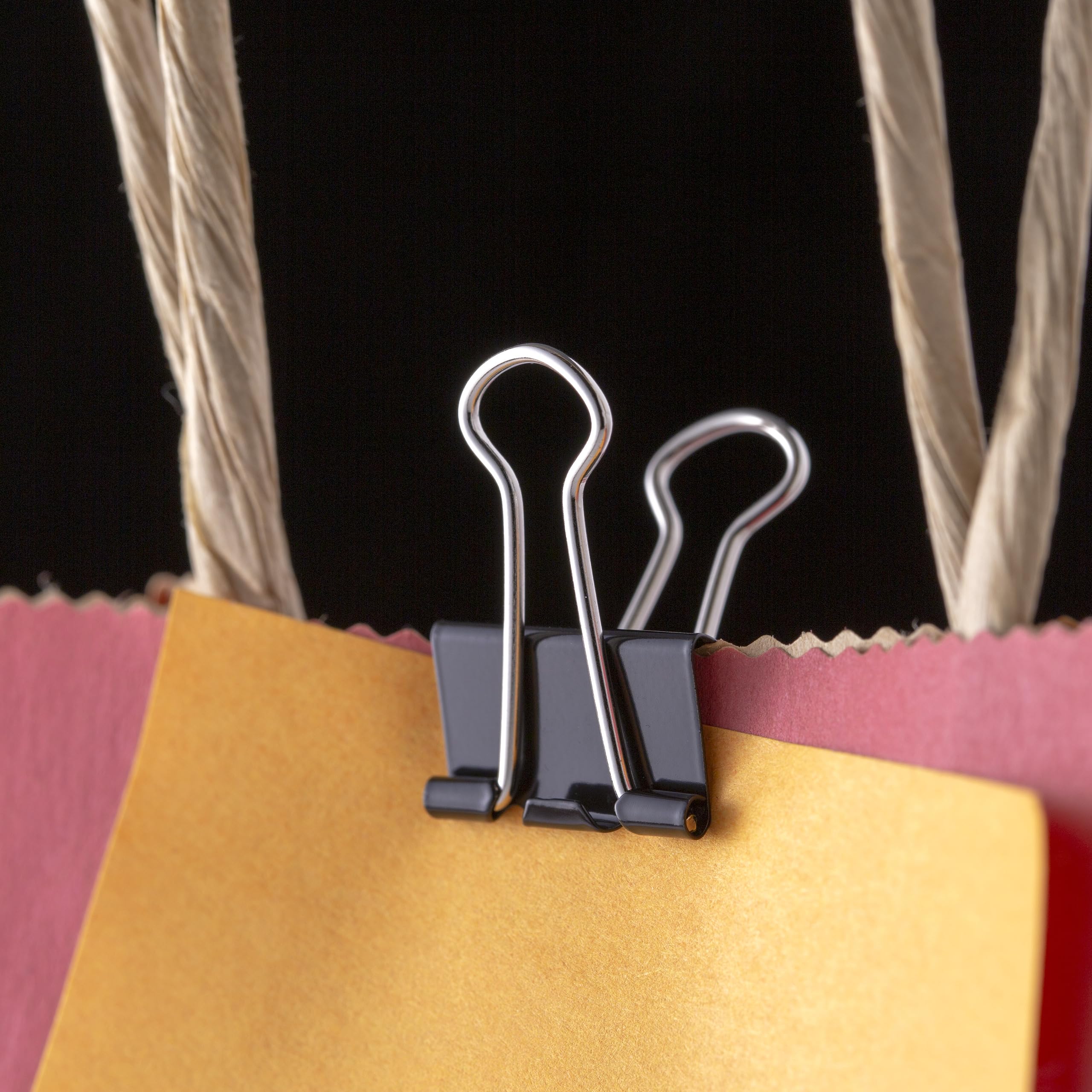 Officemate Small Binder Clips, Black, 12 Boxes of 1 Dozen Each (144 Total) (99020)