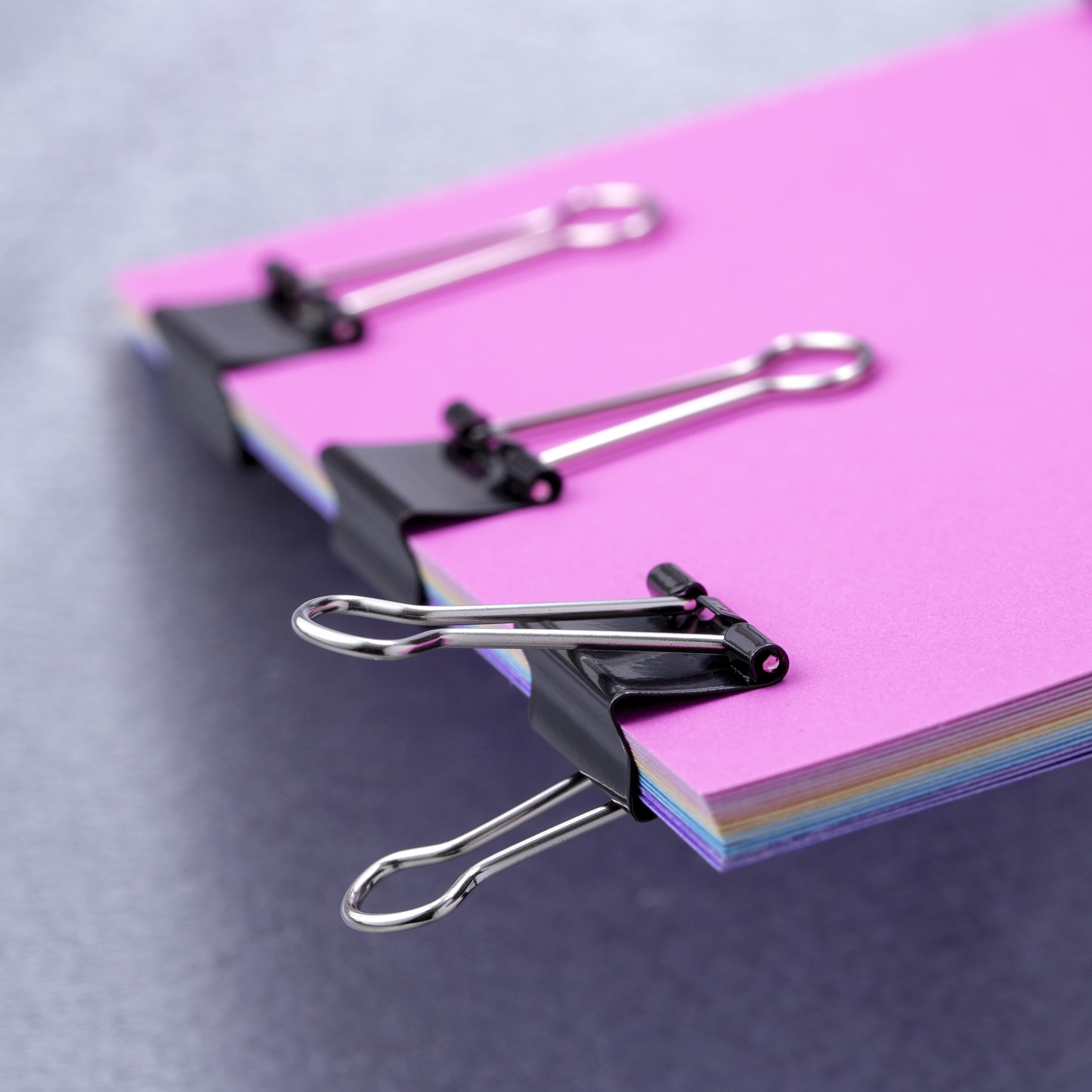 Officemate Small Binder Clips, Black, 12 Boxes of 1 Dozen Each (144 Total) (99020)
