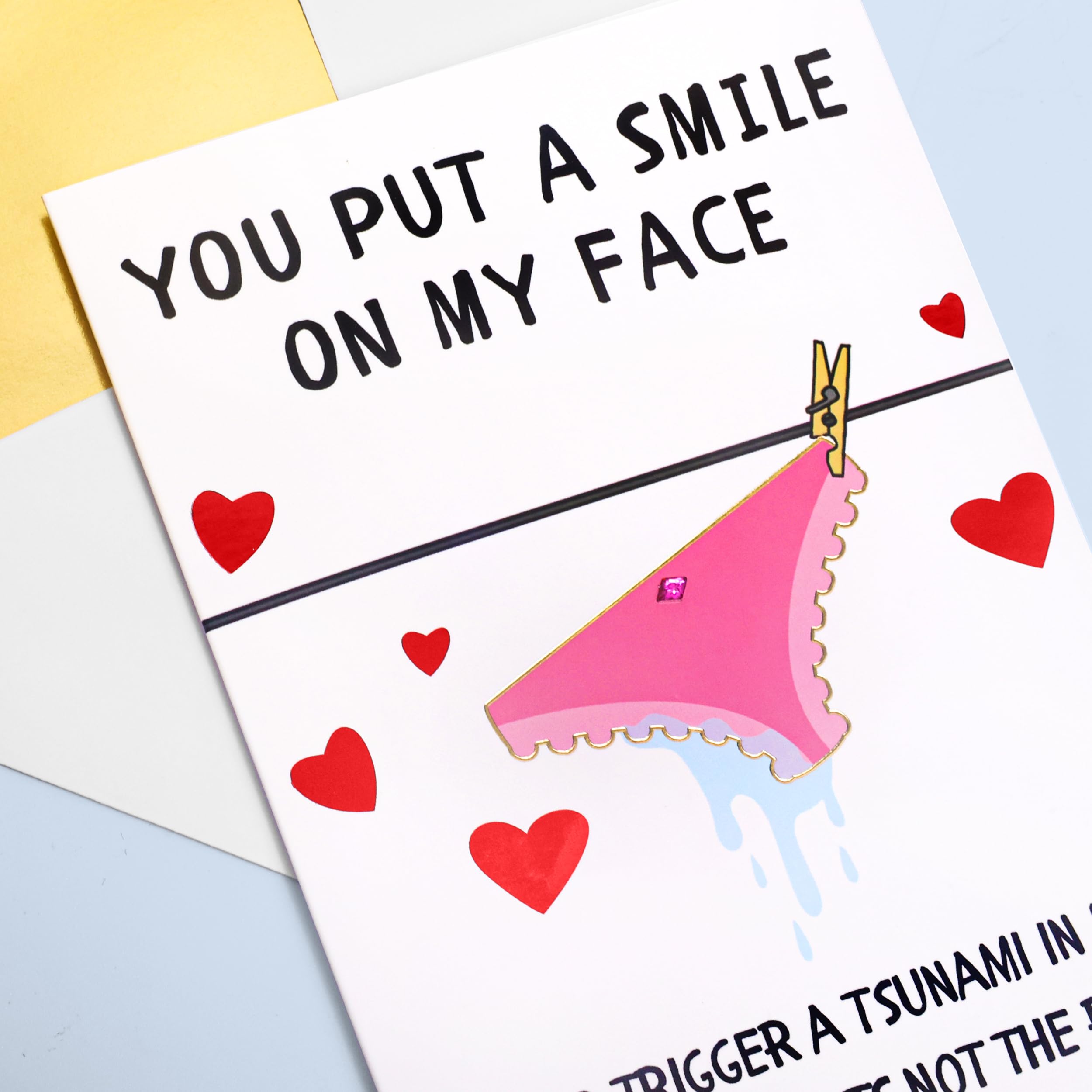 GIFTING GIGGLES Funny Romantic Joke Card for husband boyfriend or lover | Naughty Gift for him | Anniversary, Birthday, Valentine’s Day, Fathers Day, Appreciation | 30th 40th 50th 60th 70th 75th