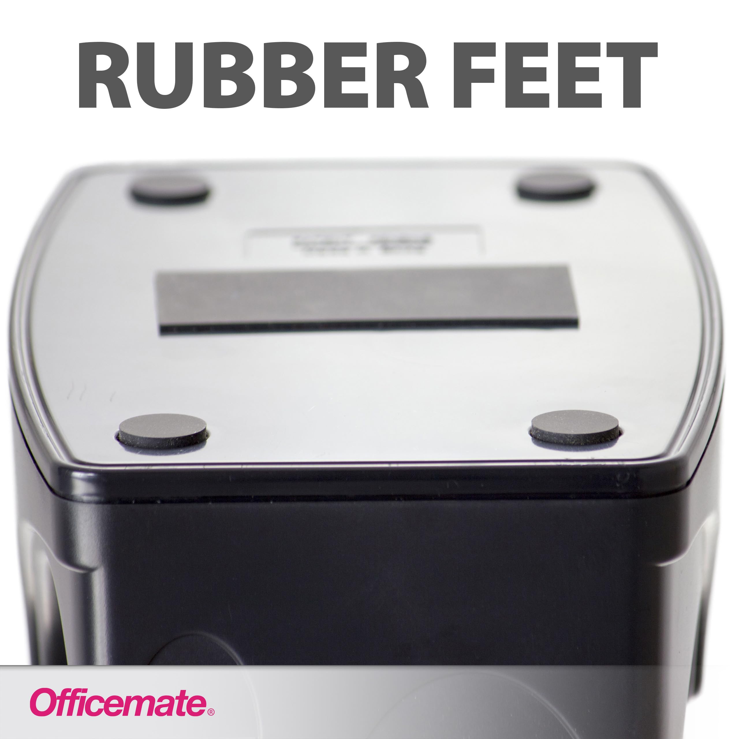 Officemate Recycled 2-in-1 Heavy Duty Tape Dispenser, 1" and 3" Cores, Black (96690)