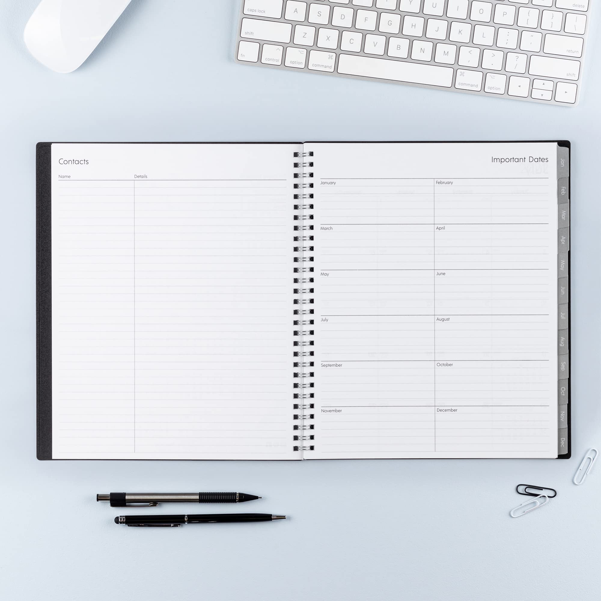 Blue Sky 2023 Monthly Planner, January - December, 8" x 10", Flexible Cover, Wirebound, Enterprise (142096)