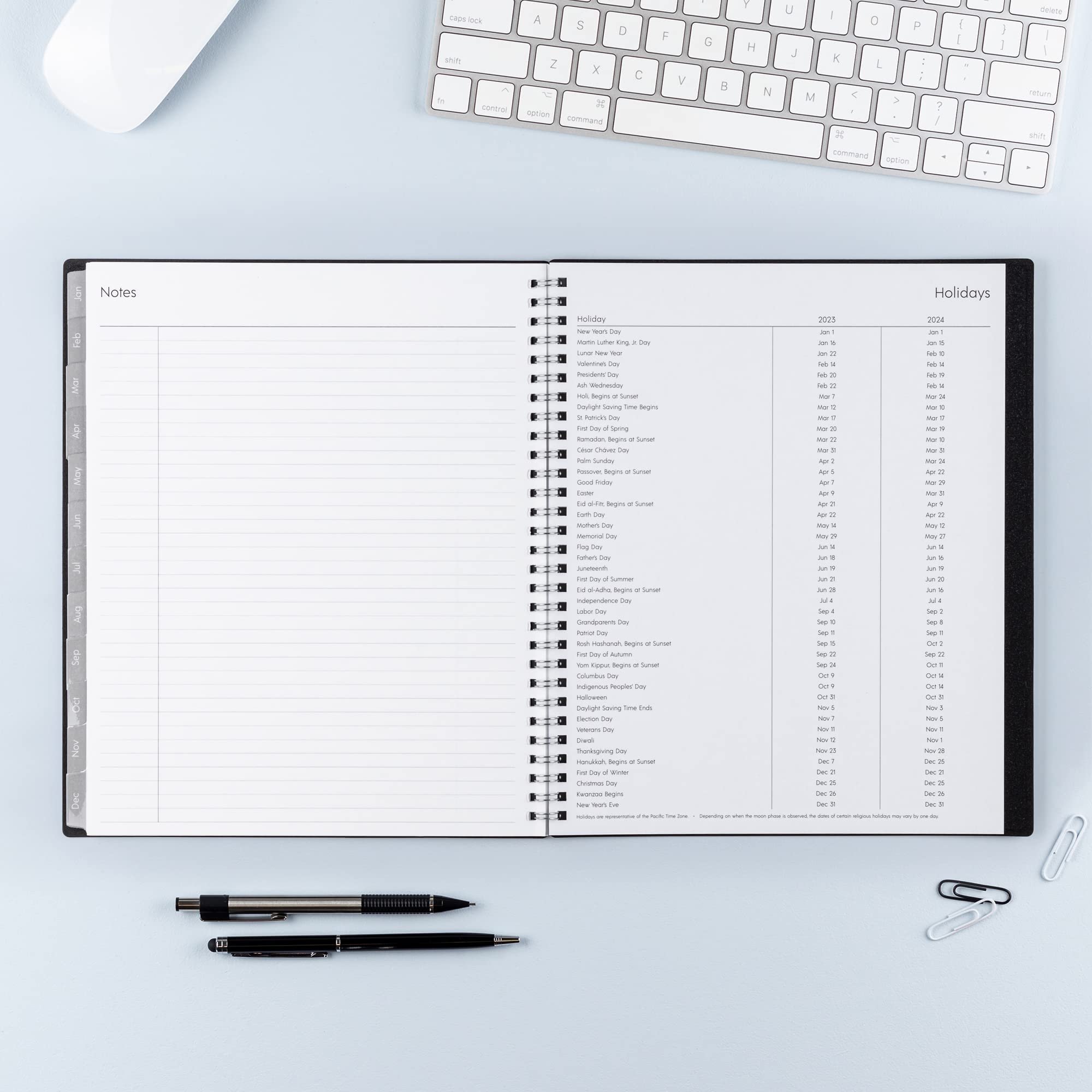 Blue Sky 2023 Monthly Planner, January - December, 8" x 10", Flexible Cover, Wirebound, Enterprise (142096)