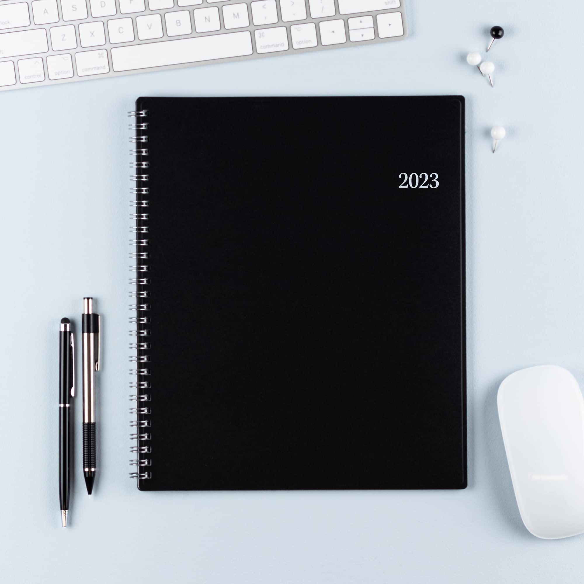 Blue Sky 2023 Monthly Planner, January - December, 8" x 10", Flexible Cover, Wirebound, Enterprise (142096)