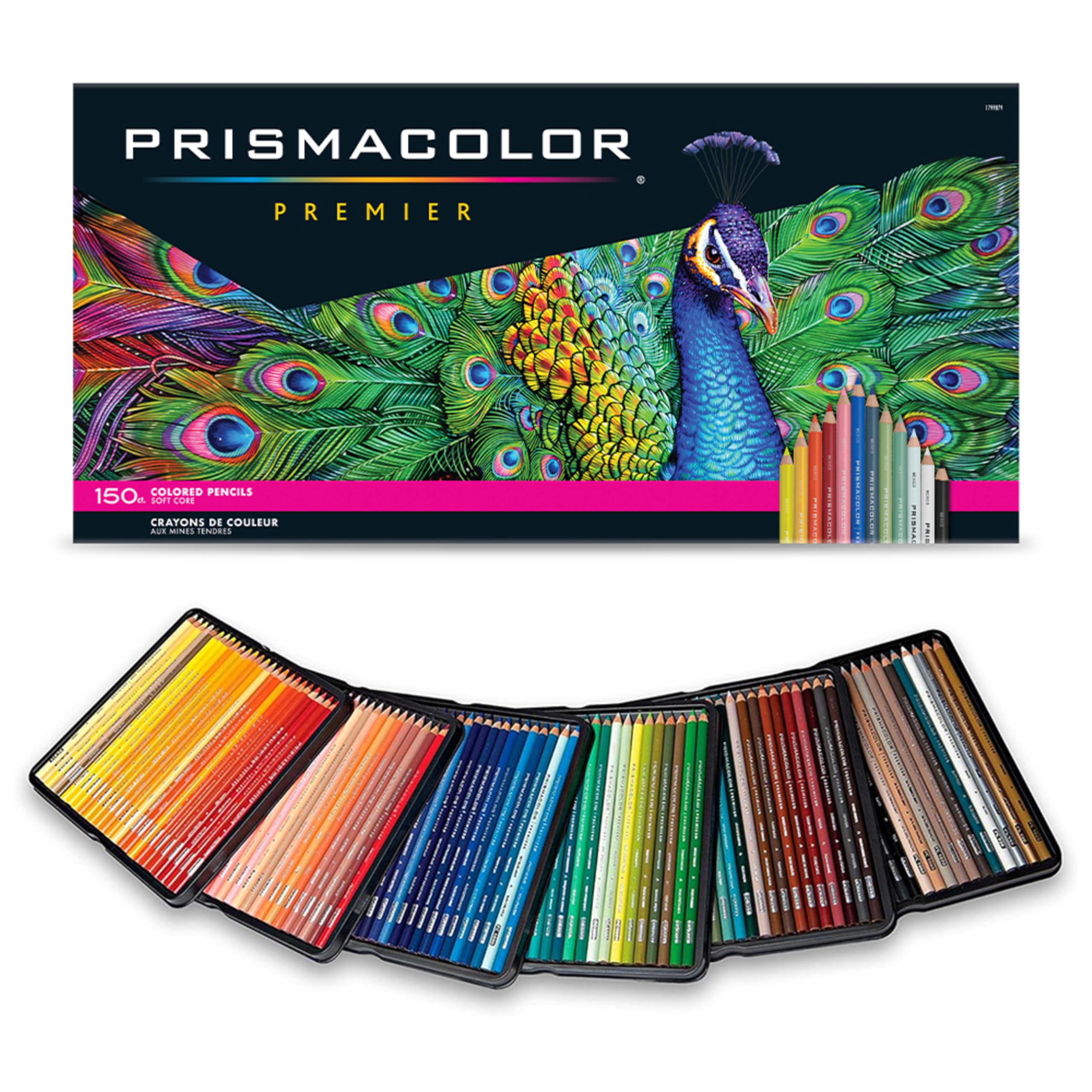 Prismacolor Premier Colored Pencils | Art Supplies for Drawing, Sketching, Adult Coloring | Soft Core Color Pencils, 150 Pack