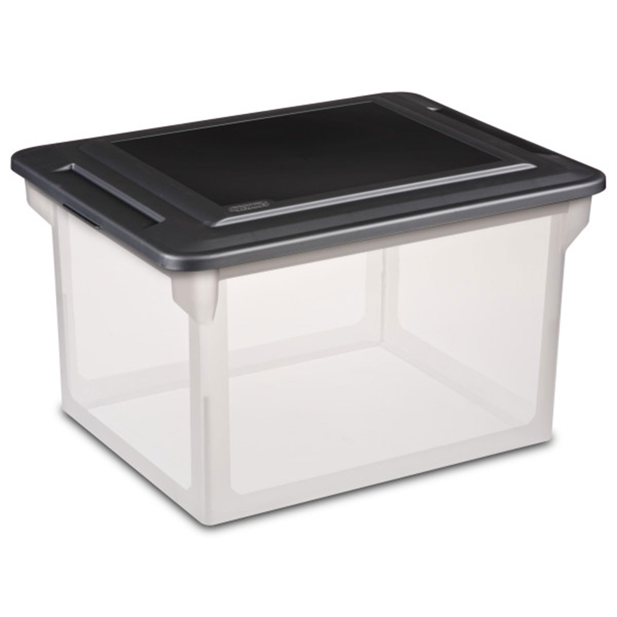 Sterilite 18689004 Storage File Box, 4-Pack , Black