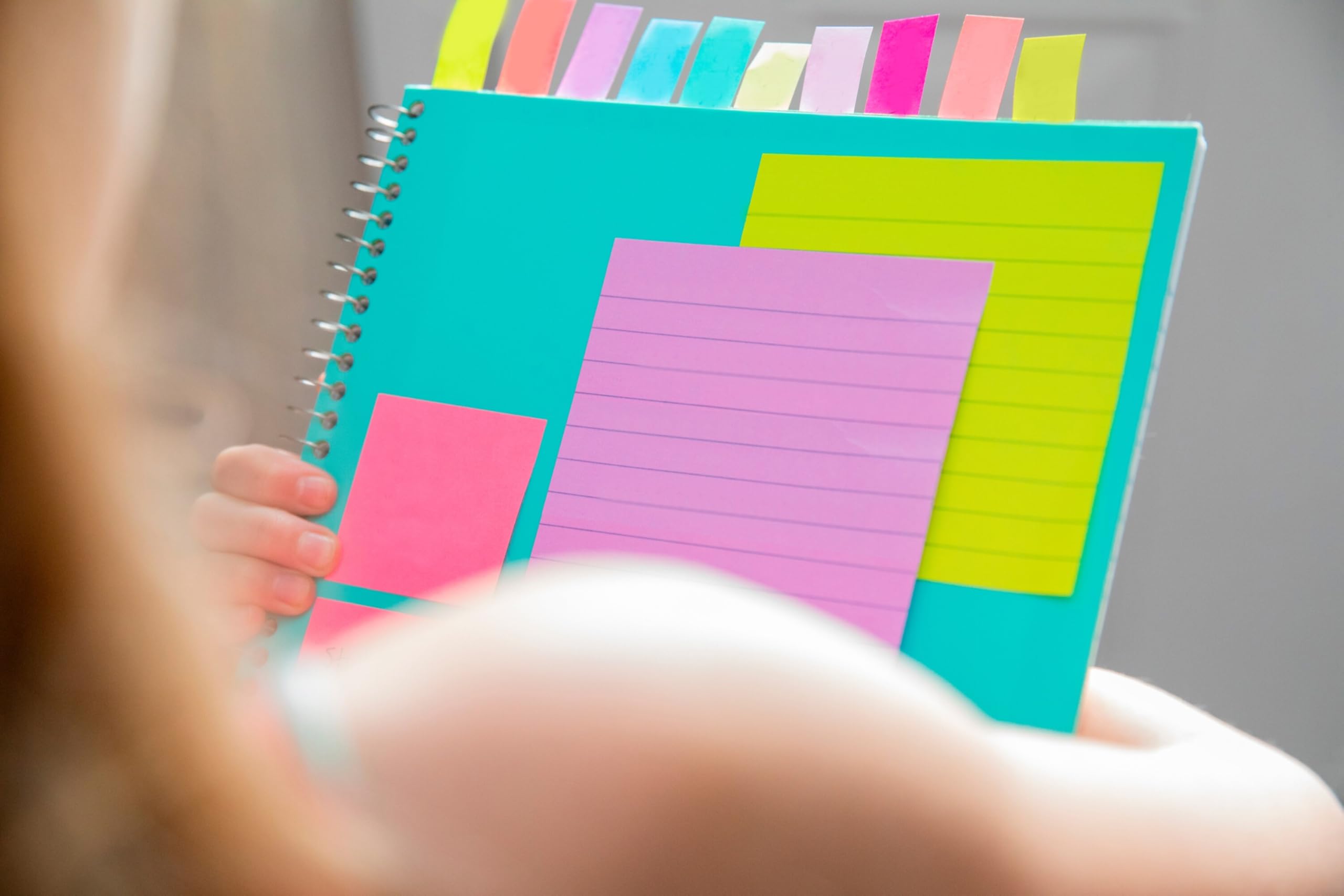 Post-it Mini Notes, 1.5x2 in, 4 Pads, America's #1 Favorite Sticky Notes, Cape Town Collection, Bright Colors (Magenta, Pink, Blue, Green), Clean Removal, Recyclable (653-8AF)