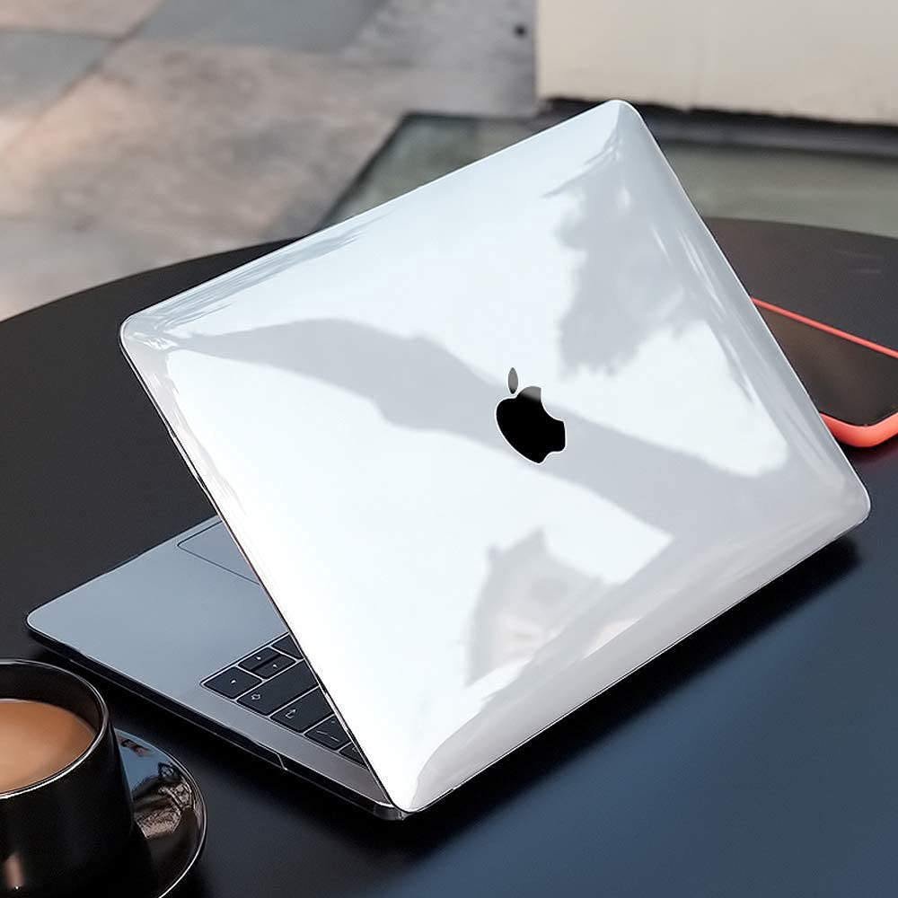 EooCoo Compatible with MacBook Air 13 inch Case 2021 2020 2019 2018 M1 A2337 A2179 A1932 with Retina Display Touch ID,Case + TPU Keyboard Skin Cover + Screen Protector - Crystal Clear