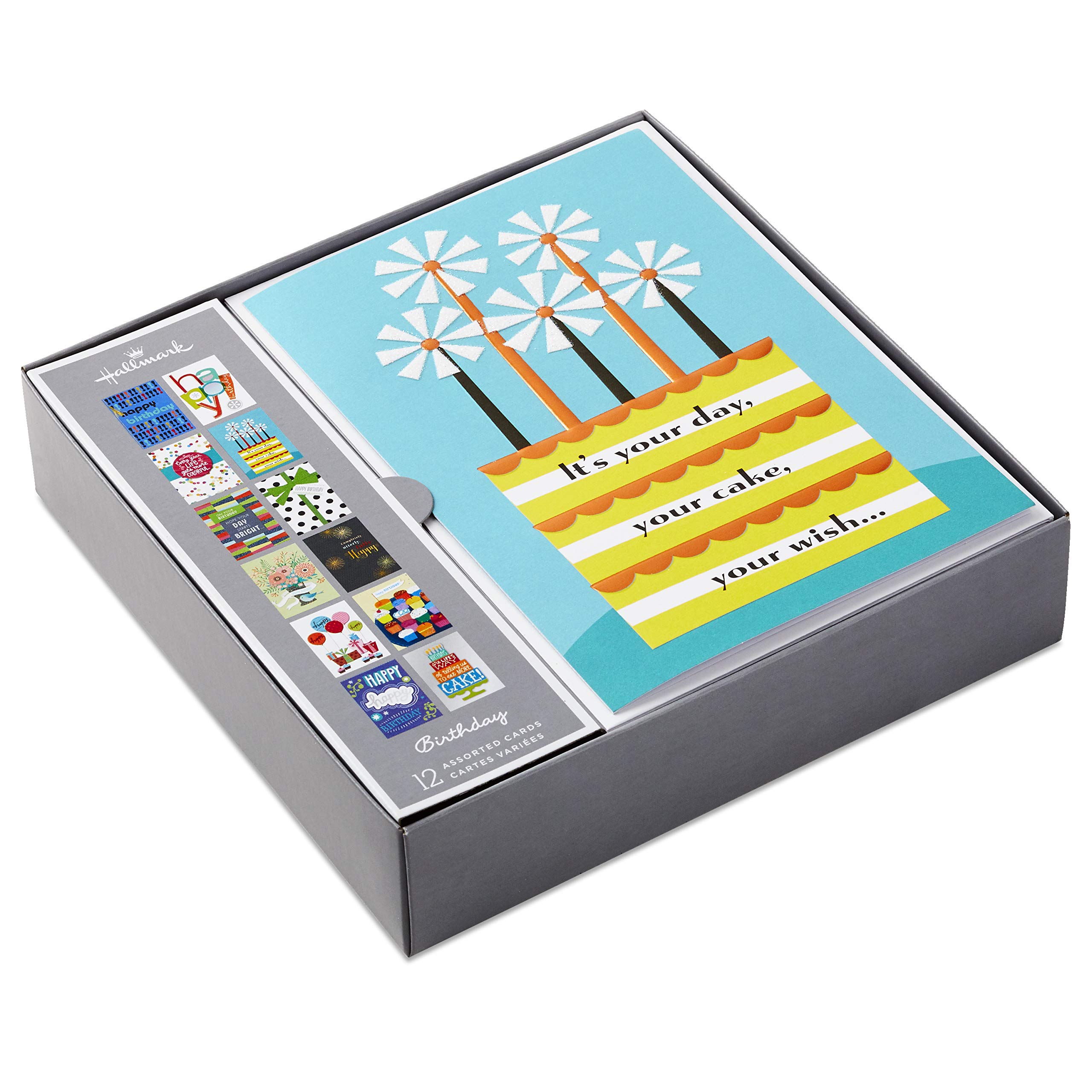 Hallmark Assorted Birthday Greeting (12 Cards and Envelopes)