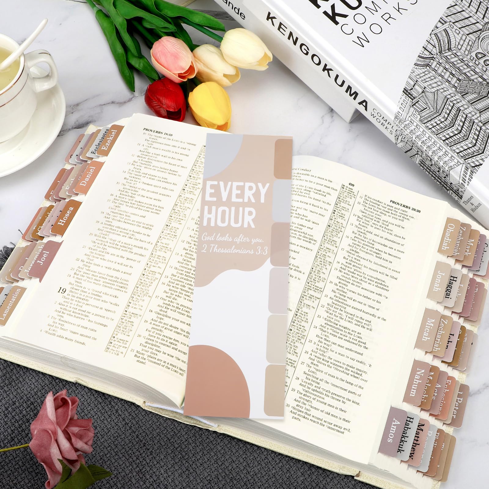 Bible Tabs for Bible Journaling Supplies,Bible Study Tabs for Women and Men,66 Old and New Testament Bible Book Index Tabs for Christian Gift