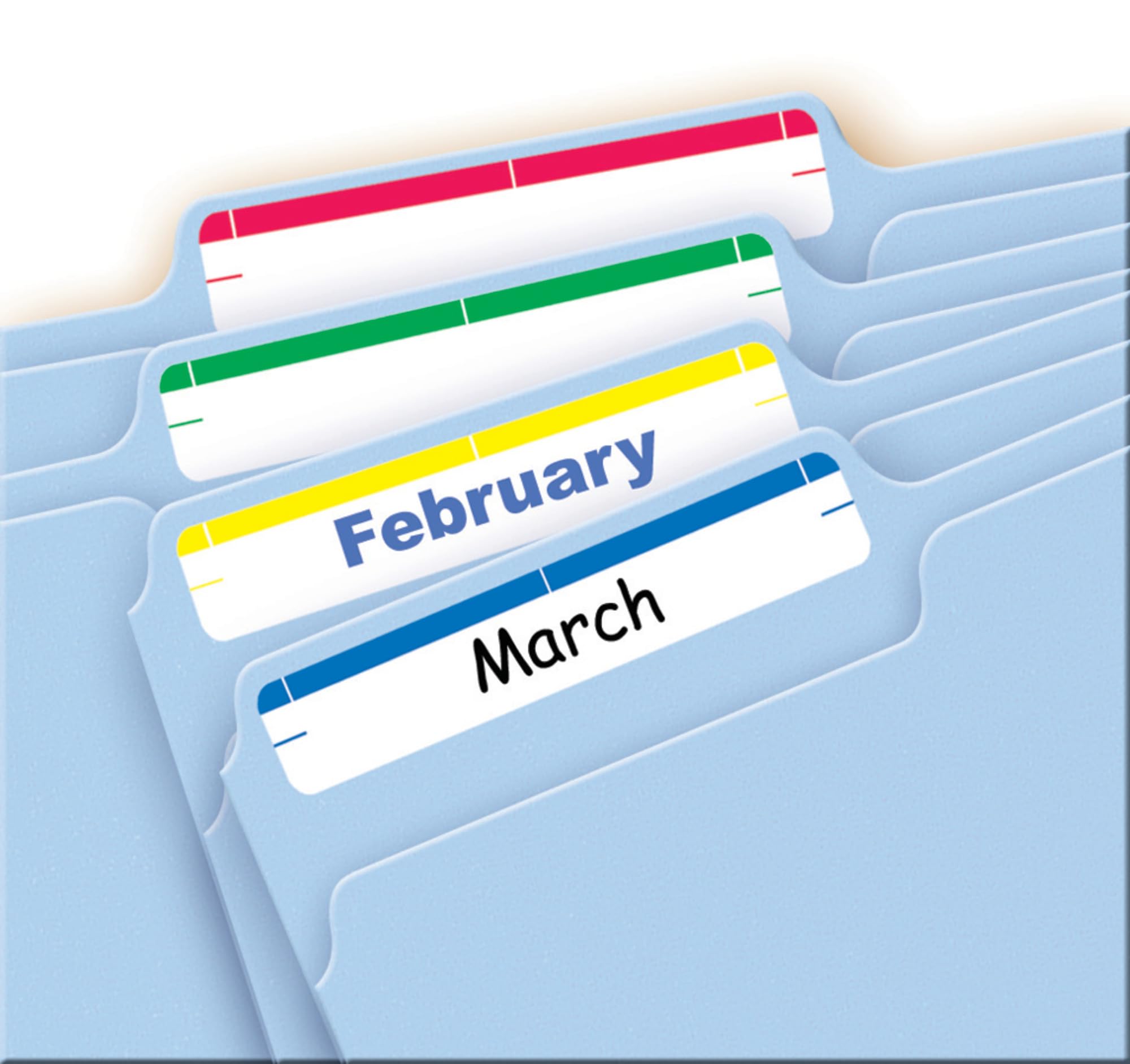 Avery File Folder Labels on 4" x 6" Sheets, Easy Peel, Assorted, Print & Handwrite, 2/3" x 3-7/16", 252 Labels (5215)