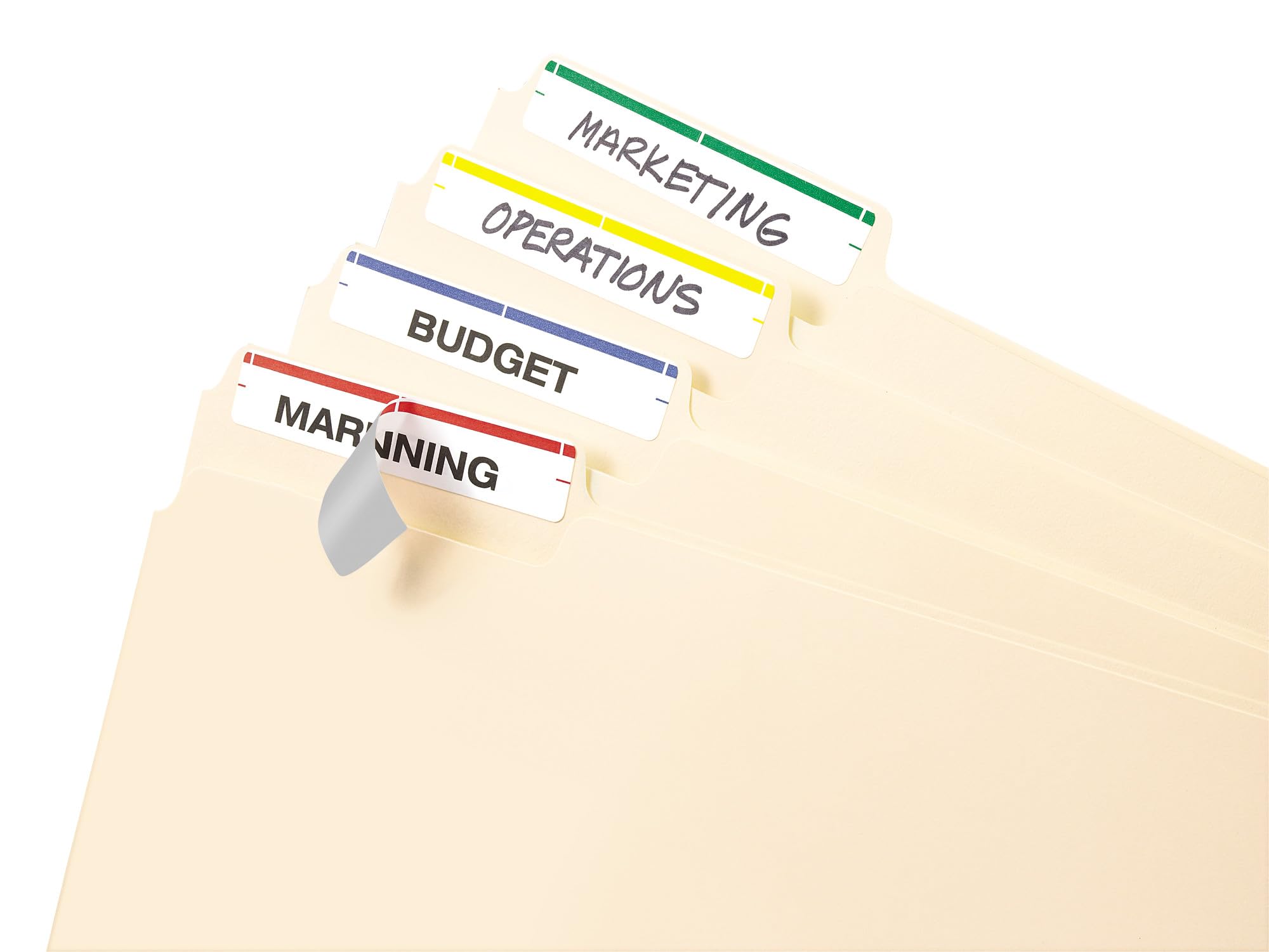 Avery File Folder Labels on 4" x 6" Sheets, Easy Peel, Assorted, Print & Handwrite, 2/3" x 3-7/16", 252 Labels (5215)