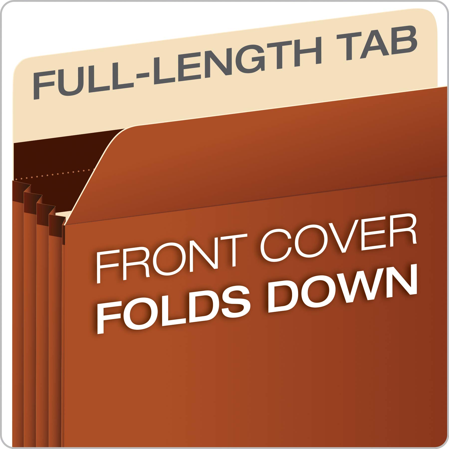 Pendaflex Expanding Accordion File Pockets, Extra Durable, Expands 5.25", Letter Size, Reinforced with Dupont Tyvek Material, 10/Box (15422)