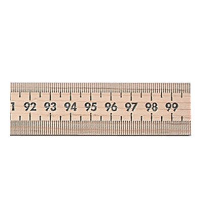 Westcott 10431 Wooden Meter Stick, 39 1/2"