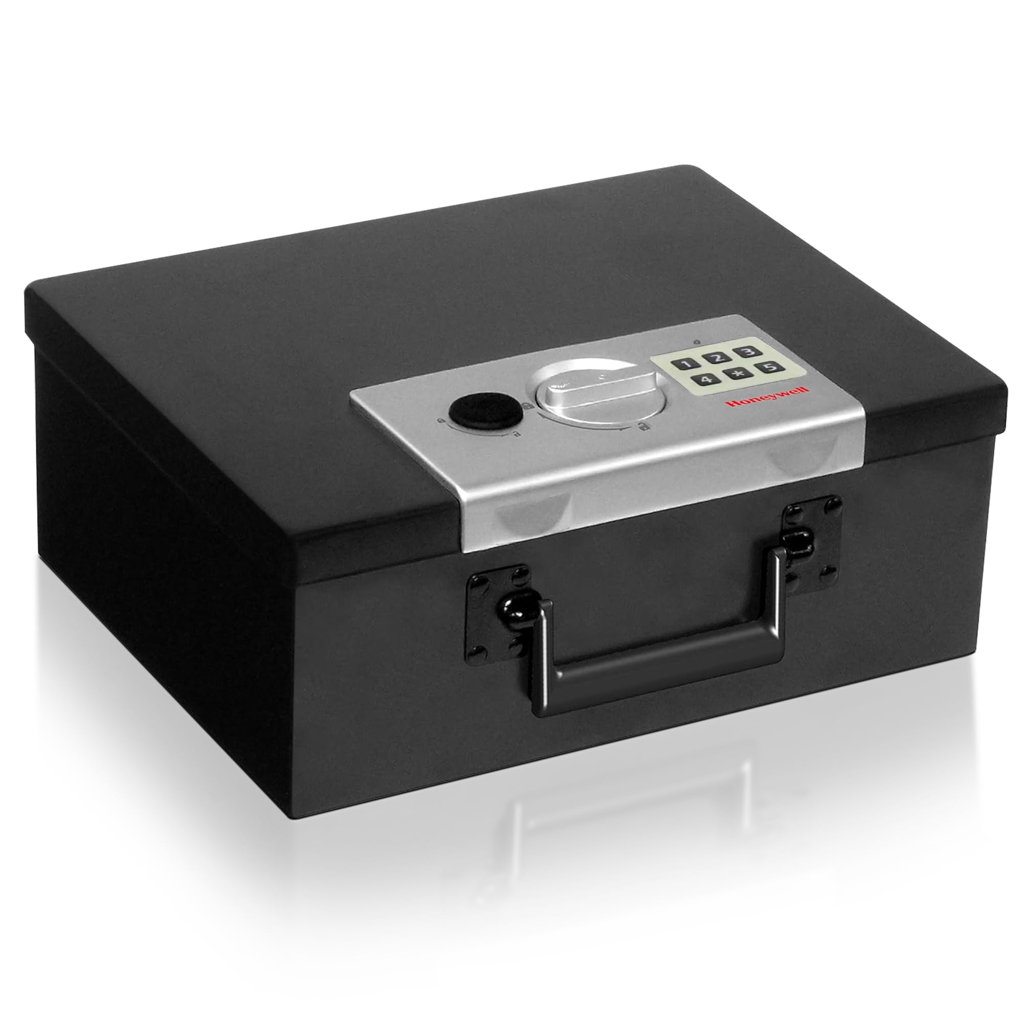 Honeywell Safes & Door Locks 6108 Fire Resistant Steel Security Safe Box with Digital Lock, 0.26-Cubic Feet, Black