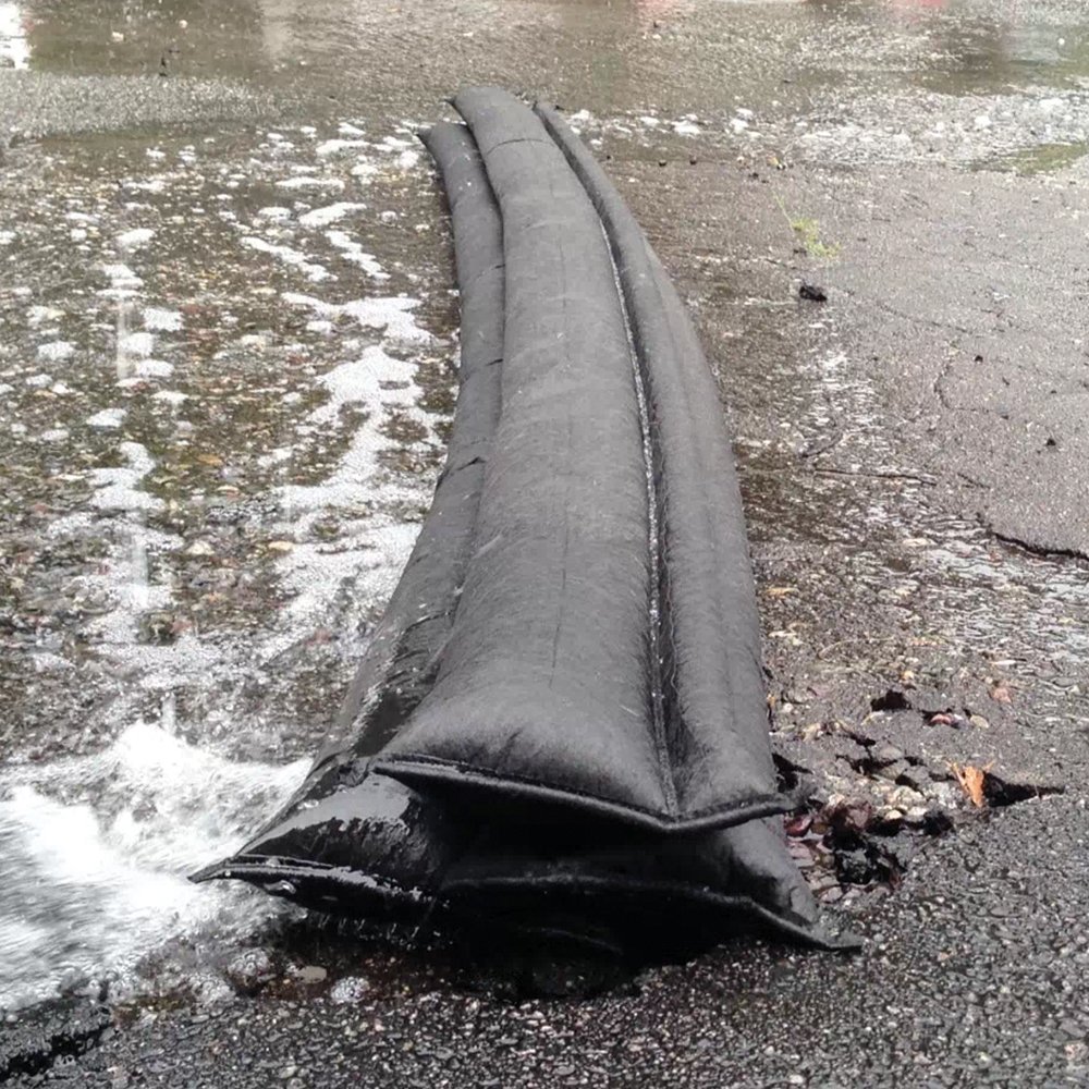 Quick Dam QD610-1 Water-Activated Flood Barrier-1 Pack, Black