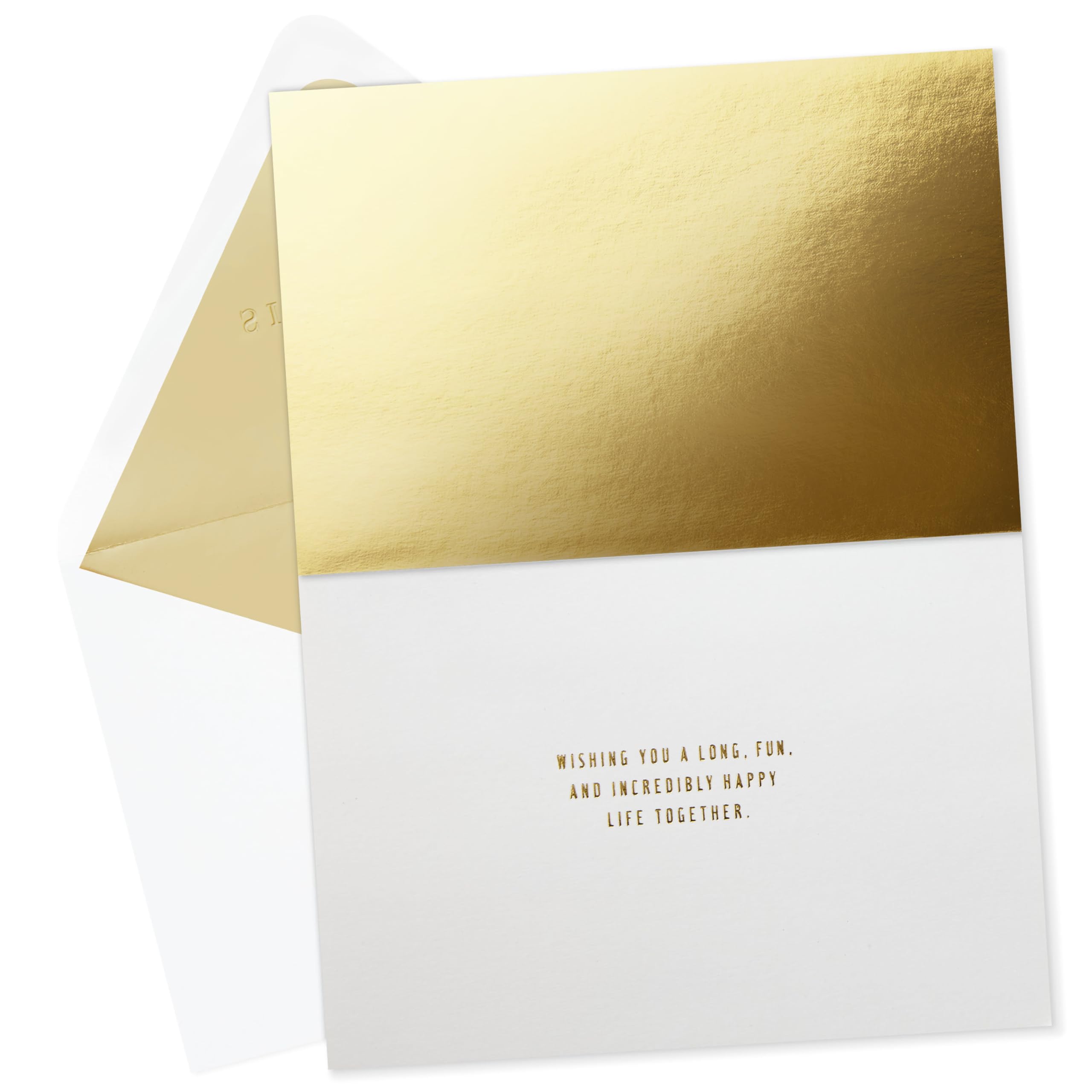 Hallmark Signature Congratulations Engagement Card, Bridal Shower Card, Wedding Card (Congrats Confetti)