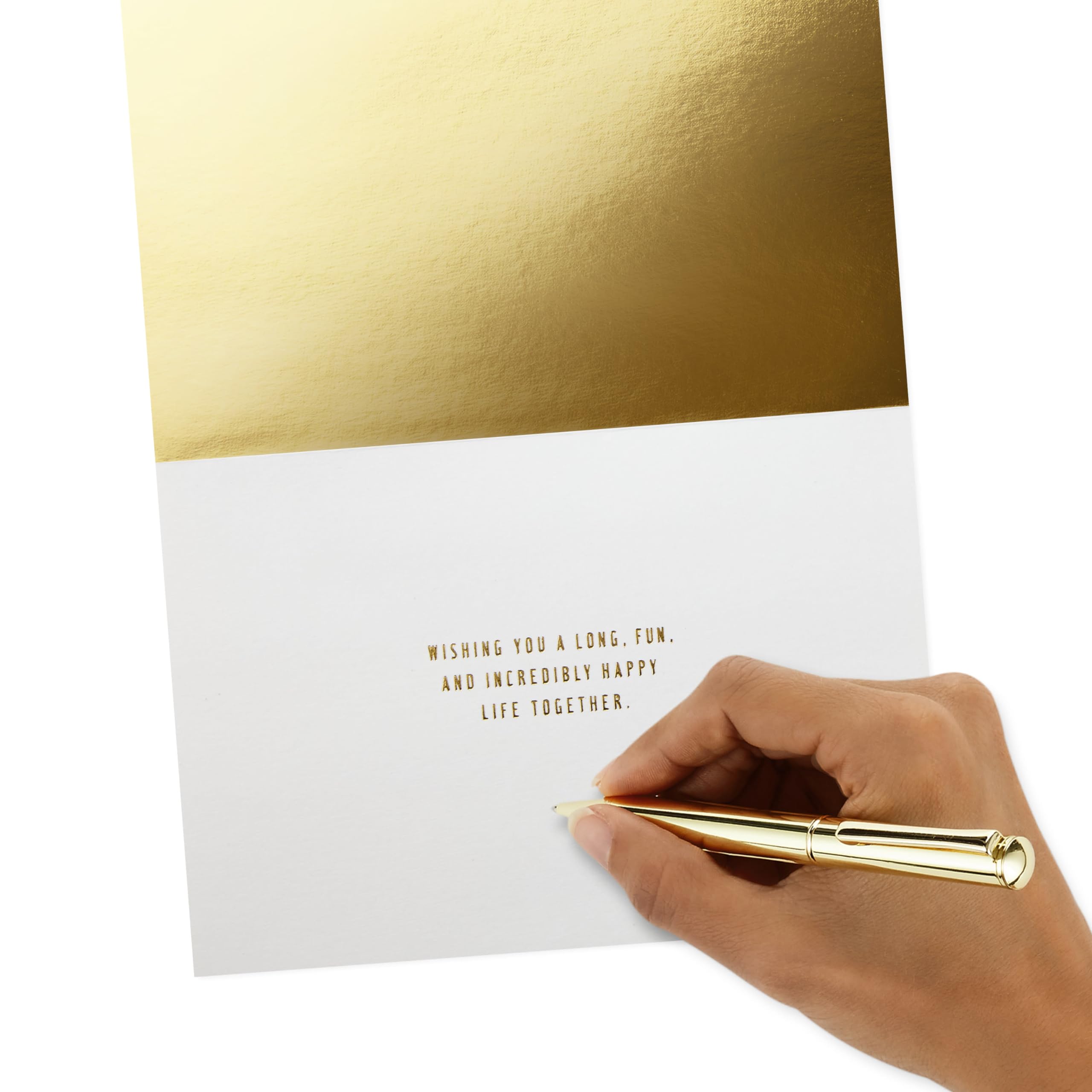 Hallmark Signature Congratulations Engagement Card, Bridal Shower Card, Wedding Card (Congrats Confetti)