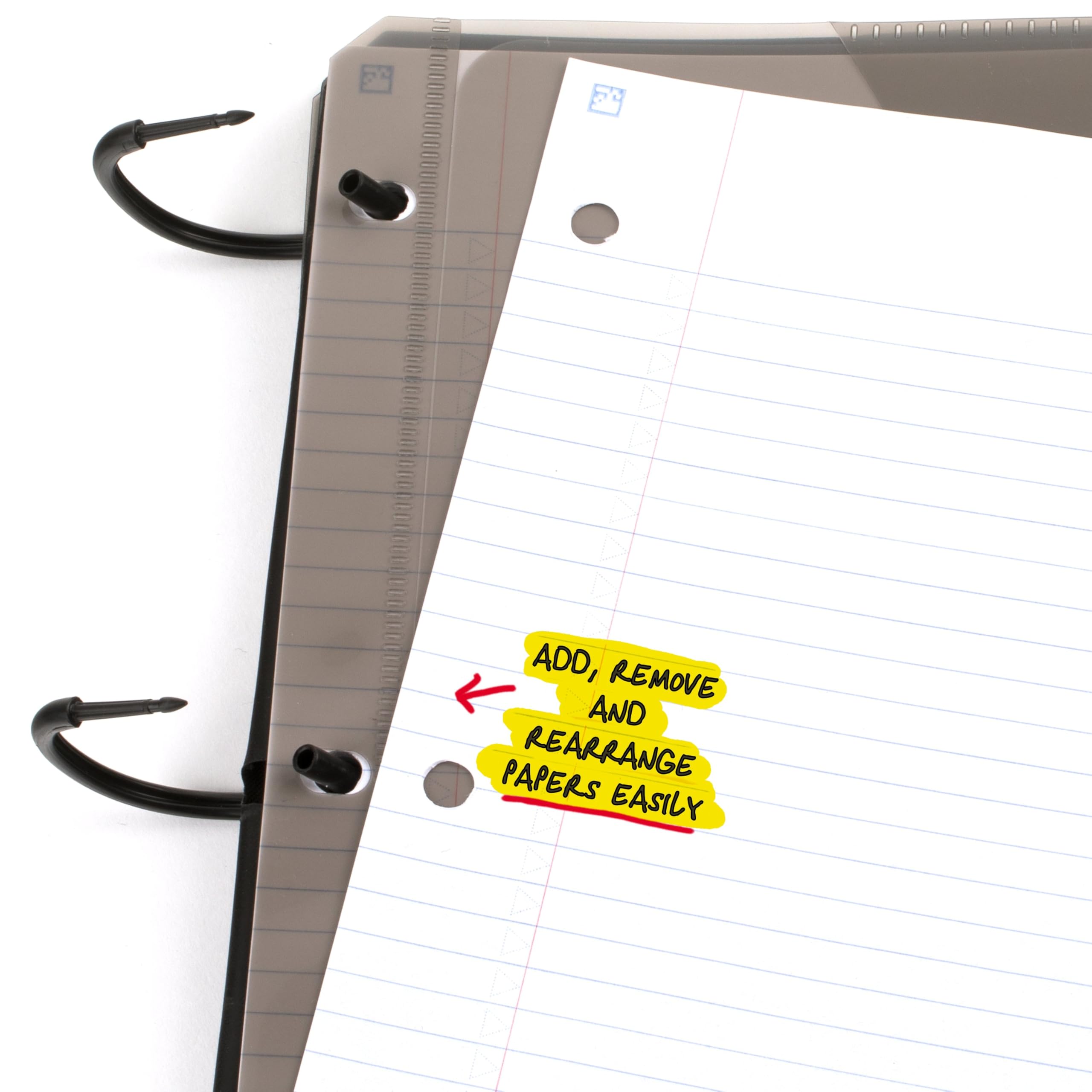 Five Star Flex Hybrid NoteBinder, 1 Inch Binder with Tabs, Notebook and 3-Ring Binder All-in-One, Blue (29328AD2)