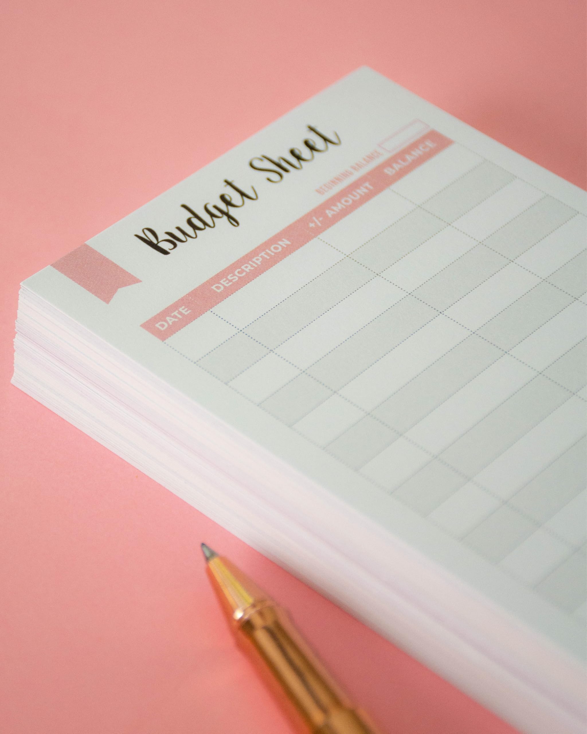 Set of 60 Spending Tracker A6 Budget Sheets I Money Tracker for Budget Planner Binder - Use with Budget Tracker, Budget Folder, Budget Envelopes - Size 3.2 x 6.6 Inches - A6 Budget Binder Inserts