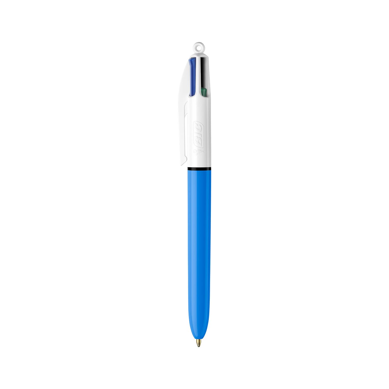 BIC 4-Color Original Retractable Ball Pens, Medium Point (1.0mm), 12-Count Pack, Retractable Ball Pen With Long-Lasting Ink