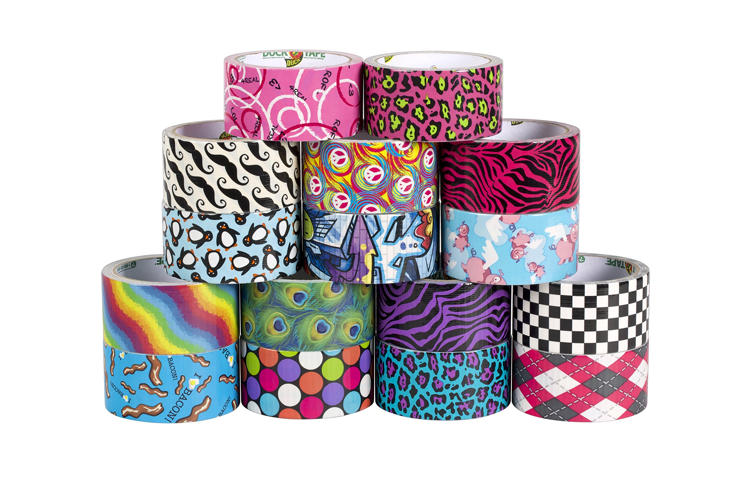 Duck Brand Duck 280410 Printed Duct Tape, Checker, 1.88 Inches x 10 Yards, Single Roll