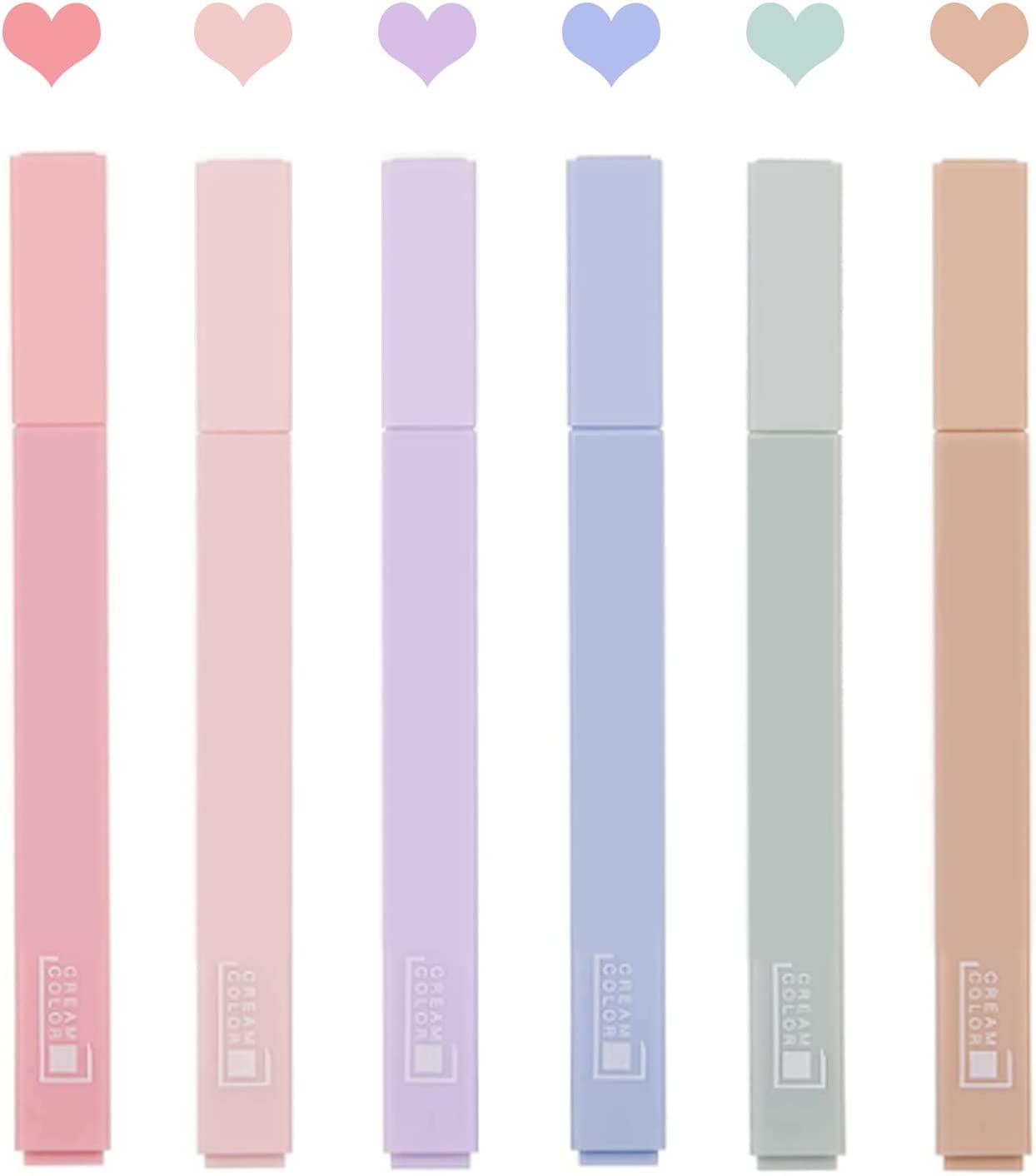 Highlighters, Pastel Highlighter Assorted Colors, Chisel Tip, Cute Things Bible Study Supplies, Aesthetic Highlighters for College Students Teen Girls Women Journal Notes Preppy School Office Stuff
