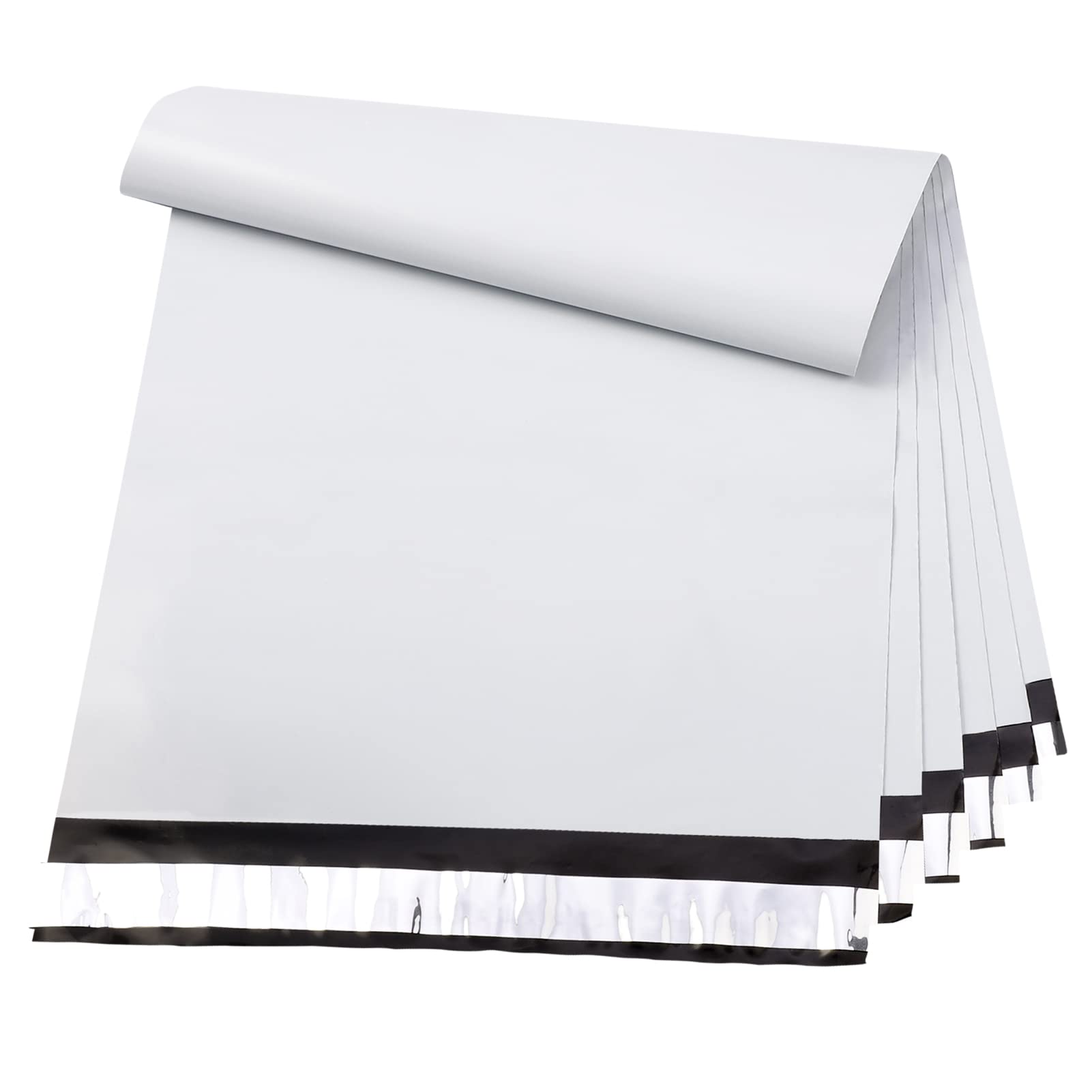 Metronic Poly Mailers 19x24 Inch 100 Pcs | Large Shipping Bags for Clothing, Small Business | Strong Thick Mailing Bags with Self Adhesive | Waterproof and Tear-Proof Large Package Bags in White
