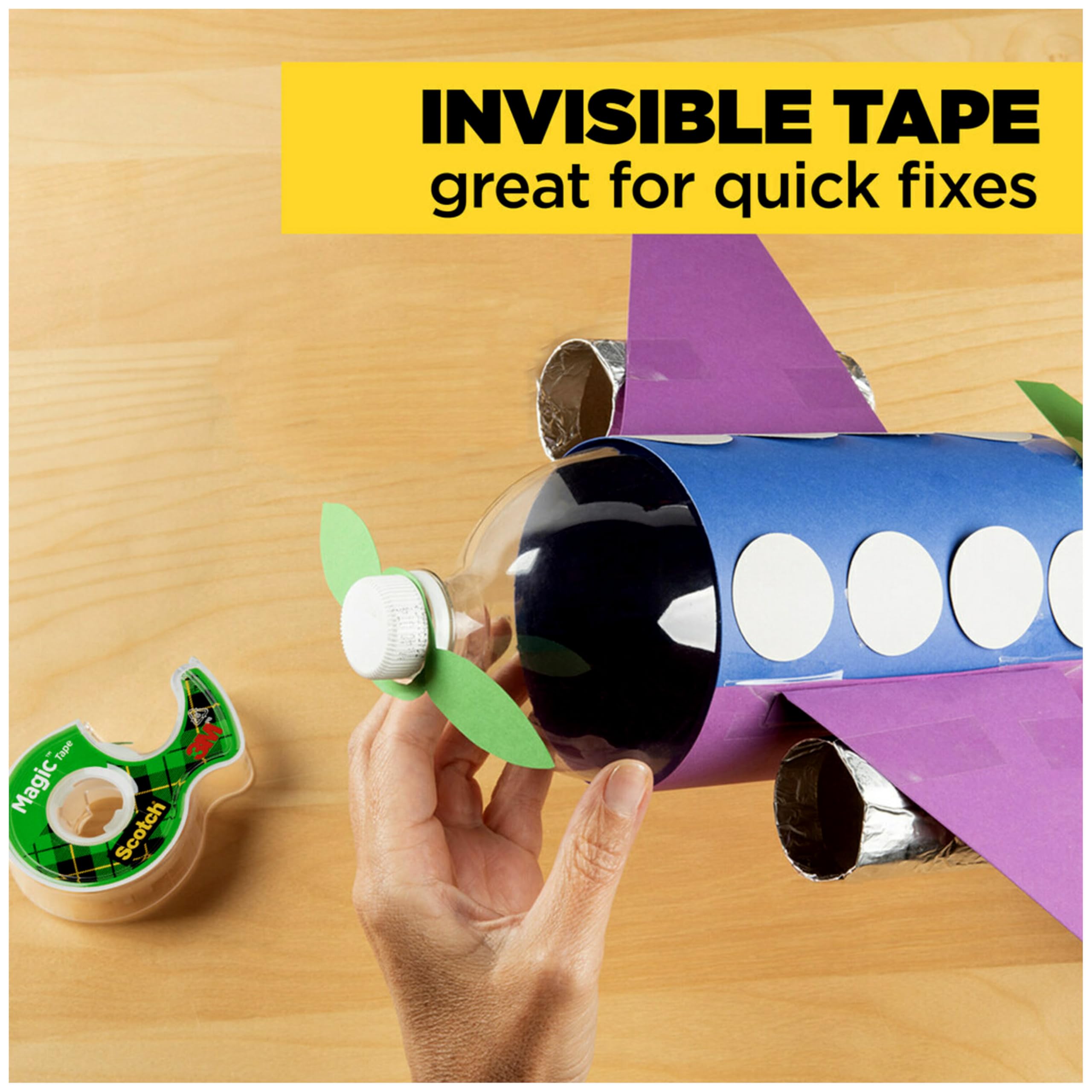 Scotch Magic Tape, 2 Rolls, Numerous Applications, Invisible, Engineered for Repairing, 3/4 x 1000 Inches, Boxed (810K2)