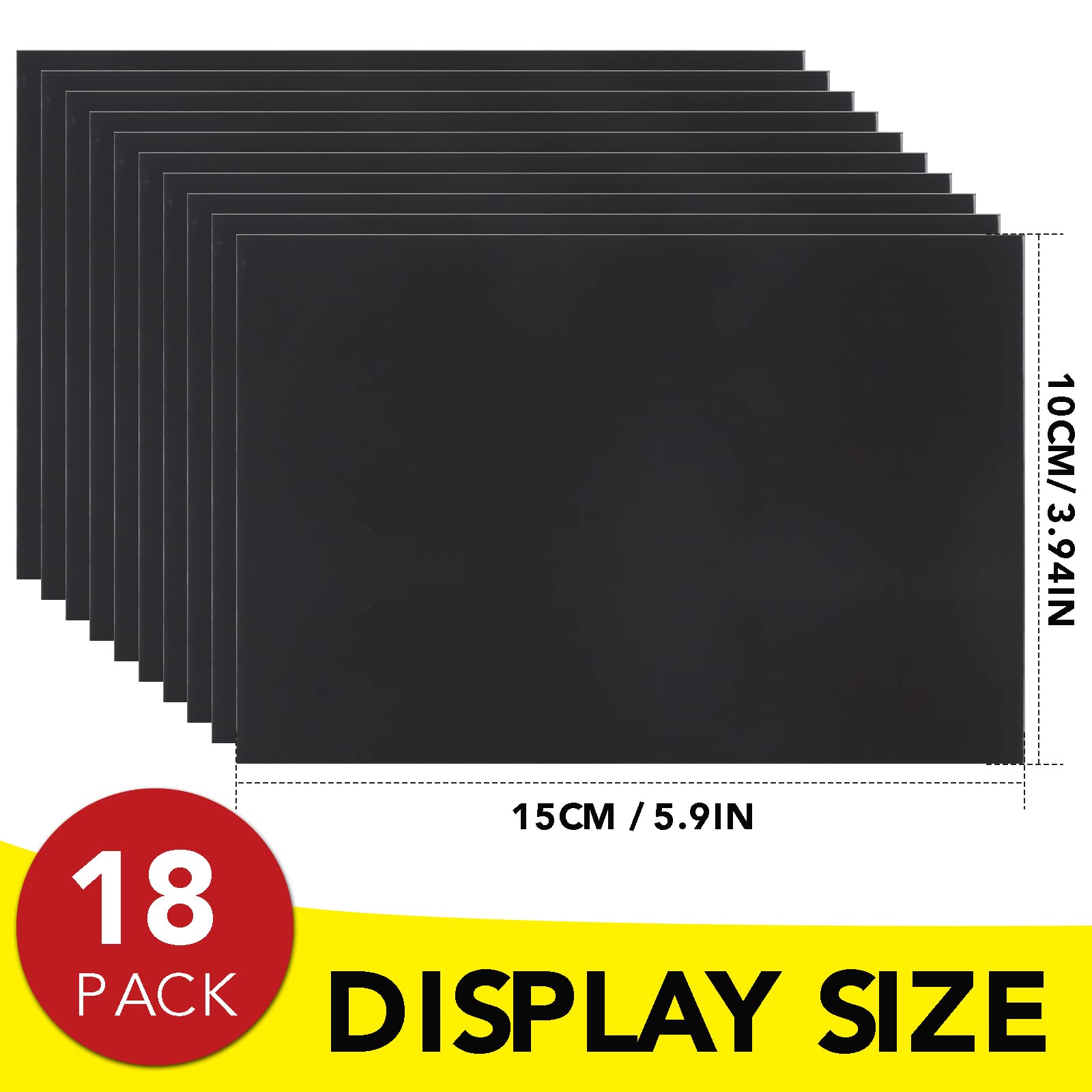DIYMAG Magnetic Adhesive Sheets, |4" x 6"|, 18 Pack,Cuttable Magnetic Sheets,Flexible Magnet Sheets with Adhesive for Crafts, Photos and Die Storage, Easy Peel and Stick