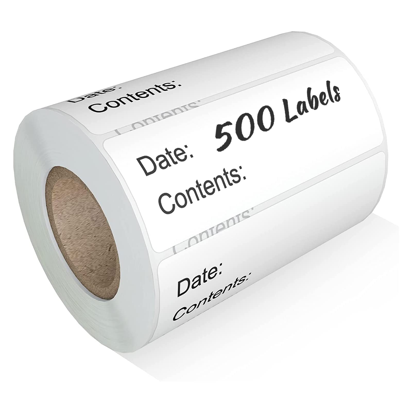 Labelebal 500pcs Food Labels,1 x 3 Inch Freezer Labels Removable for Food Containers, Mason Jar Labels, No Residue Food Storage Labels Perfect for Kitchen