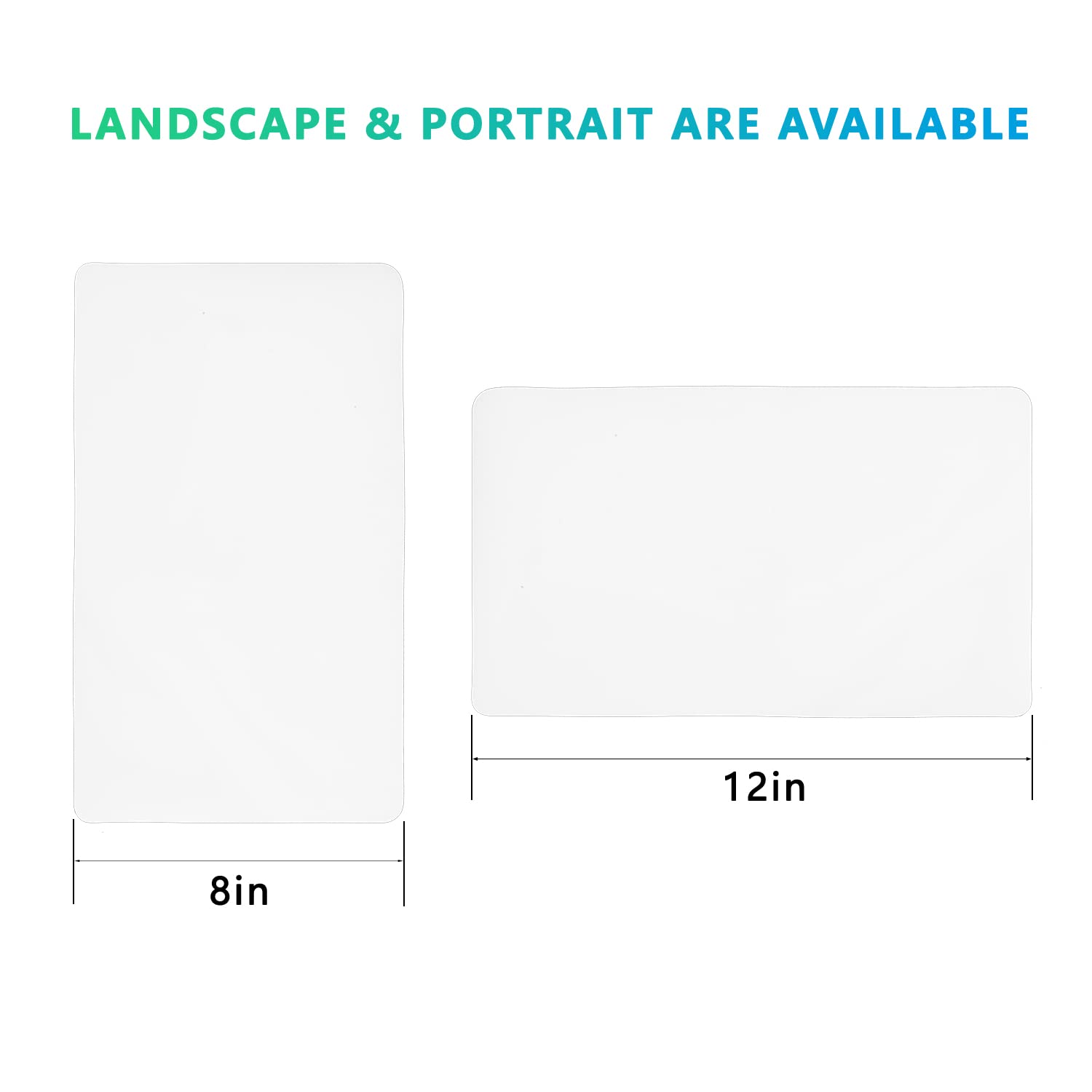 Magnetic Dry Erase Whiteboard Sheet - 12 x 8 inches Small Magnet Fridge Message Boards for Kitchen Refrigerator Reminder Sticker, Planner, Grocery List