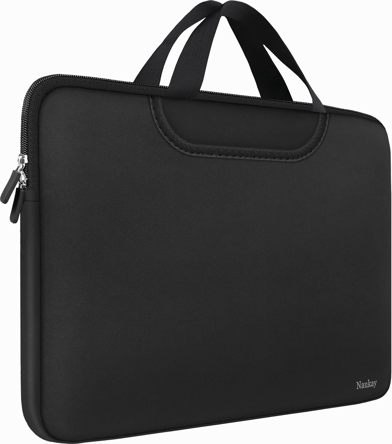 Laptop Sleeve Bag 15.6 Inch, Durable Slim Briefcase Handle Bag & with Two Extra Pockets,Notebook Computer Protective Case for 15 15.6 inch HP, Dell, Acer, Asus, Chromebook, Ultrabook, Black