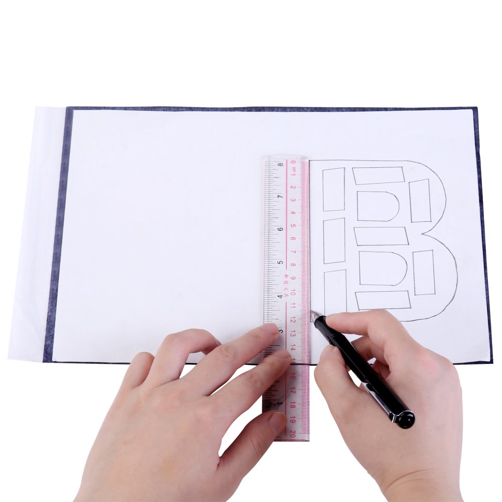 Carbon Paper, Black Graphite Transfer Tracing Paper for Wood, Paper, Canvas and Other Art Surfaces- 100 Sheets