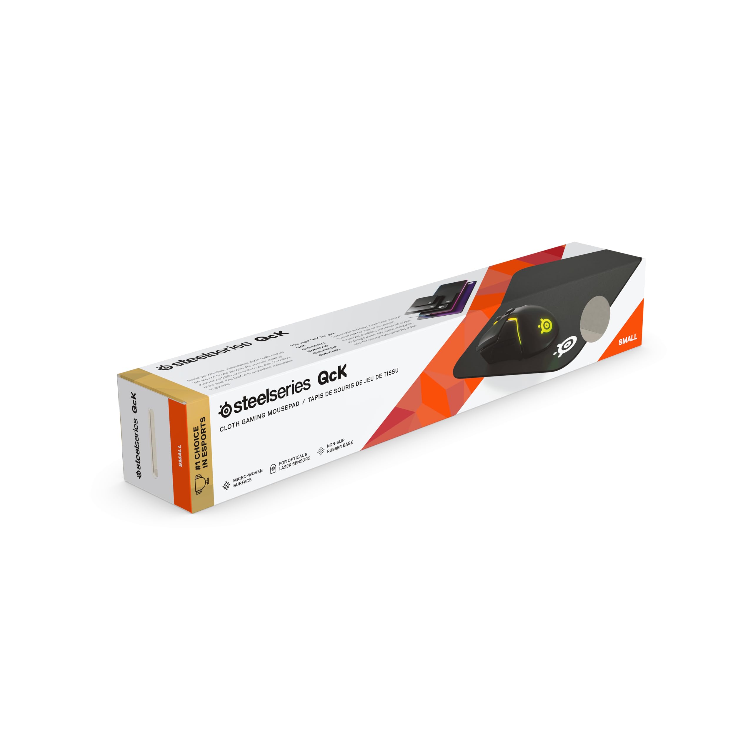 SteelSeries QcK Gaming Surface - Small Cloth - Mouse Pad of All Time - Optimized For Gaming Sensors