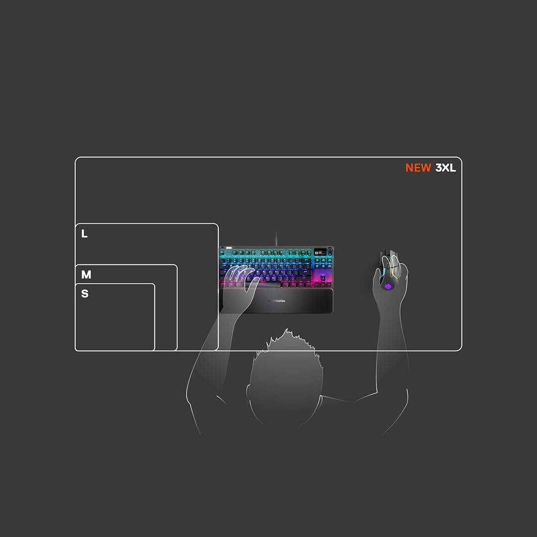 SteelSeries QcK Gaming Surface - Small Cloth - Mouse Pad of All Time - Optimized For Gaming Sensors
