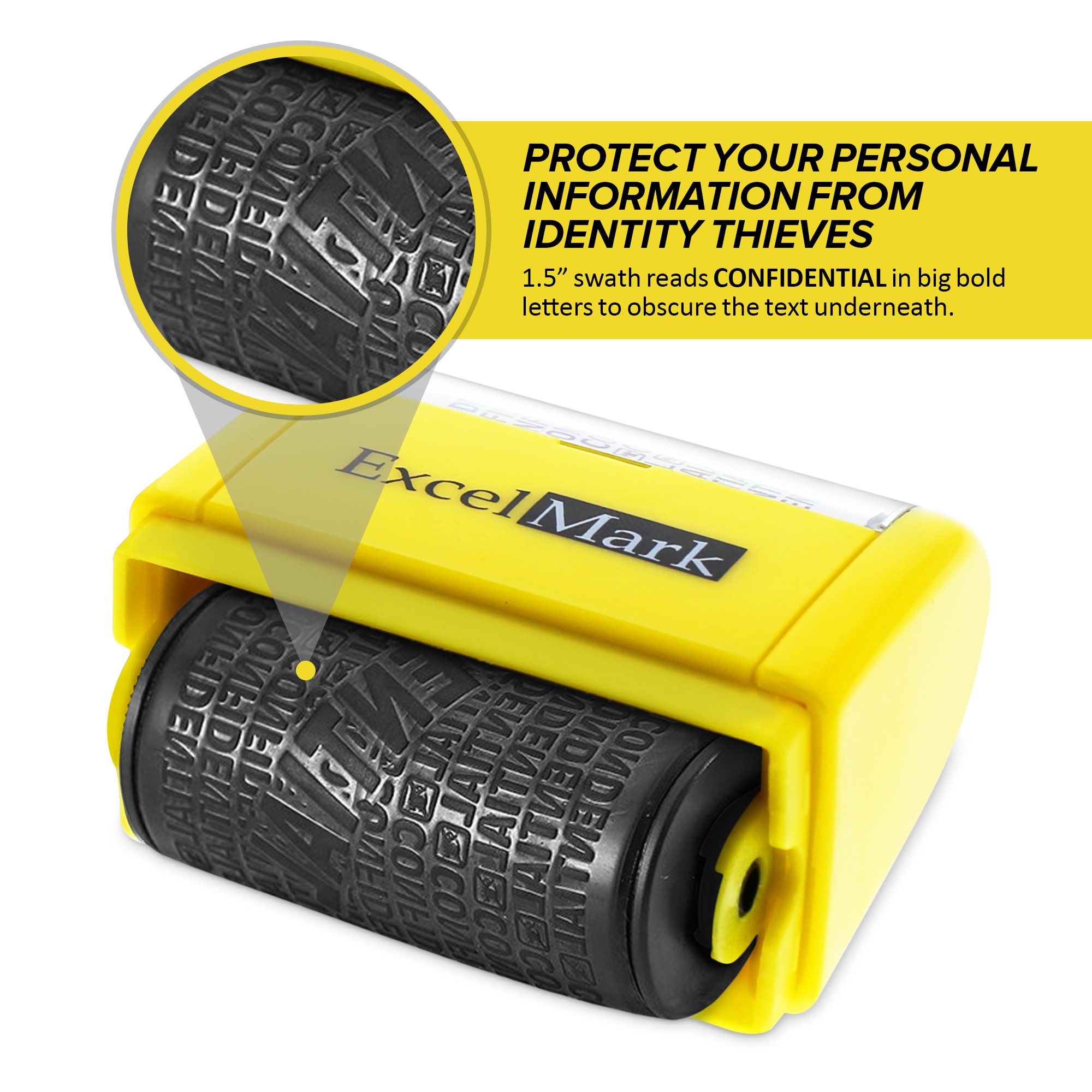 ExcelMark Rolling Identity Theft Stamp (Large)