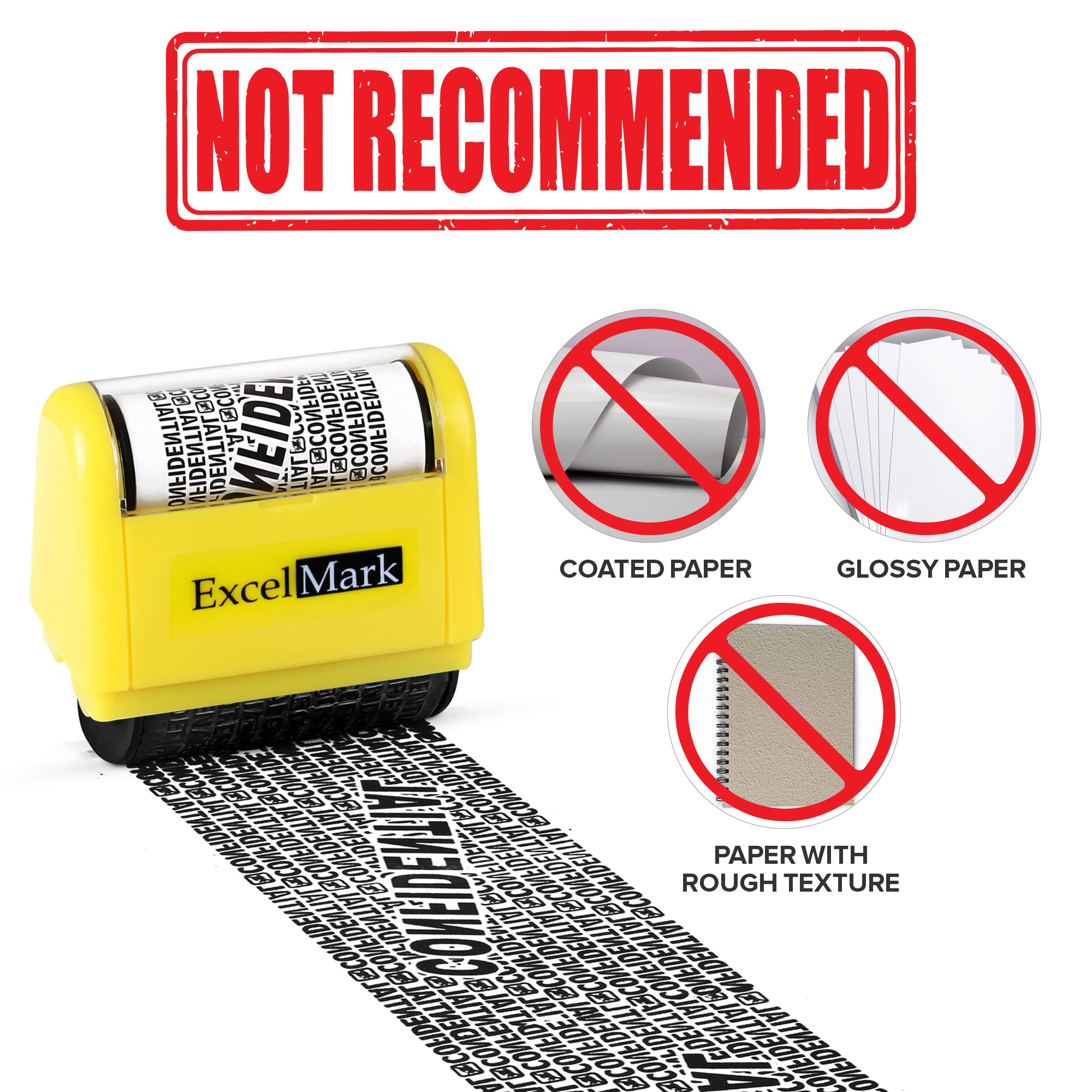 ExcelMark Rolling Identity Theft Stamp (Large)