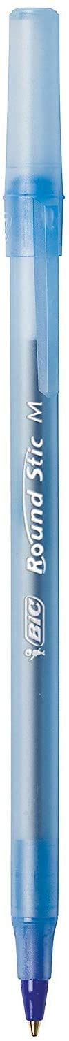 BIC Pens Large Bulk Pack of 400 Ink Pens, Bic Round Stic Xtra Life Ballpoint Pens Medium Point 1.0 Mm, 200 Black Pens & 200 Blue Pens In Box Combo Pack