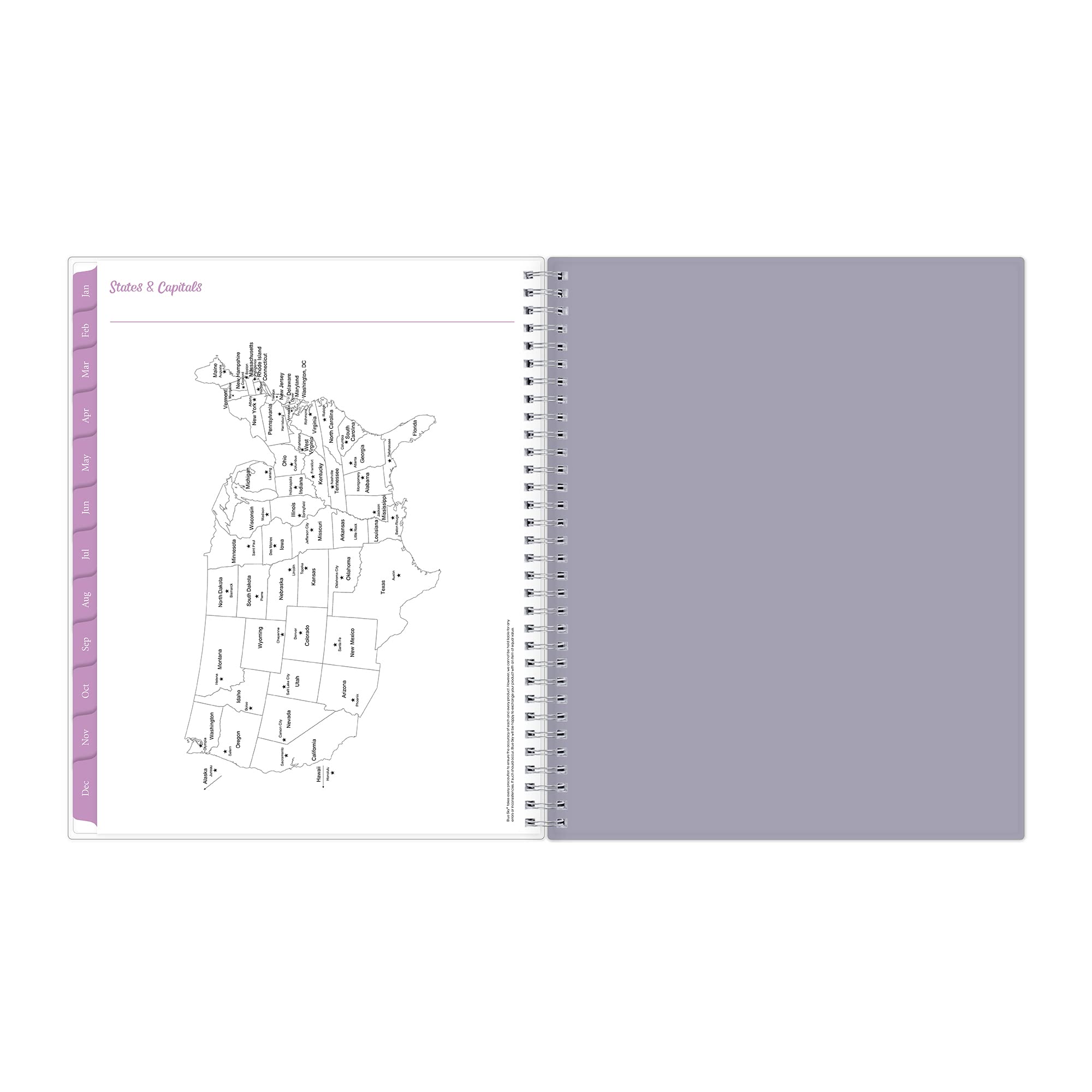 Blue Sky 2023 Weekly and Monthly Planner, January - December, 8.5" x 11", Clear Pocket Cover, Wirebound, Laila (142085)