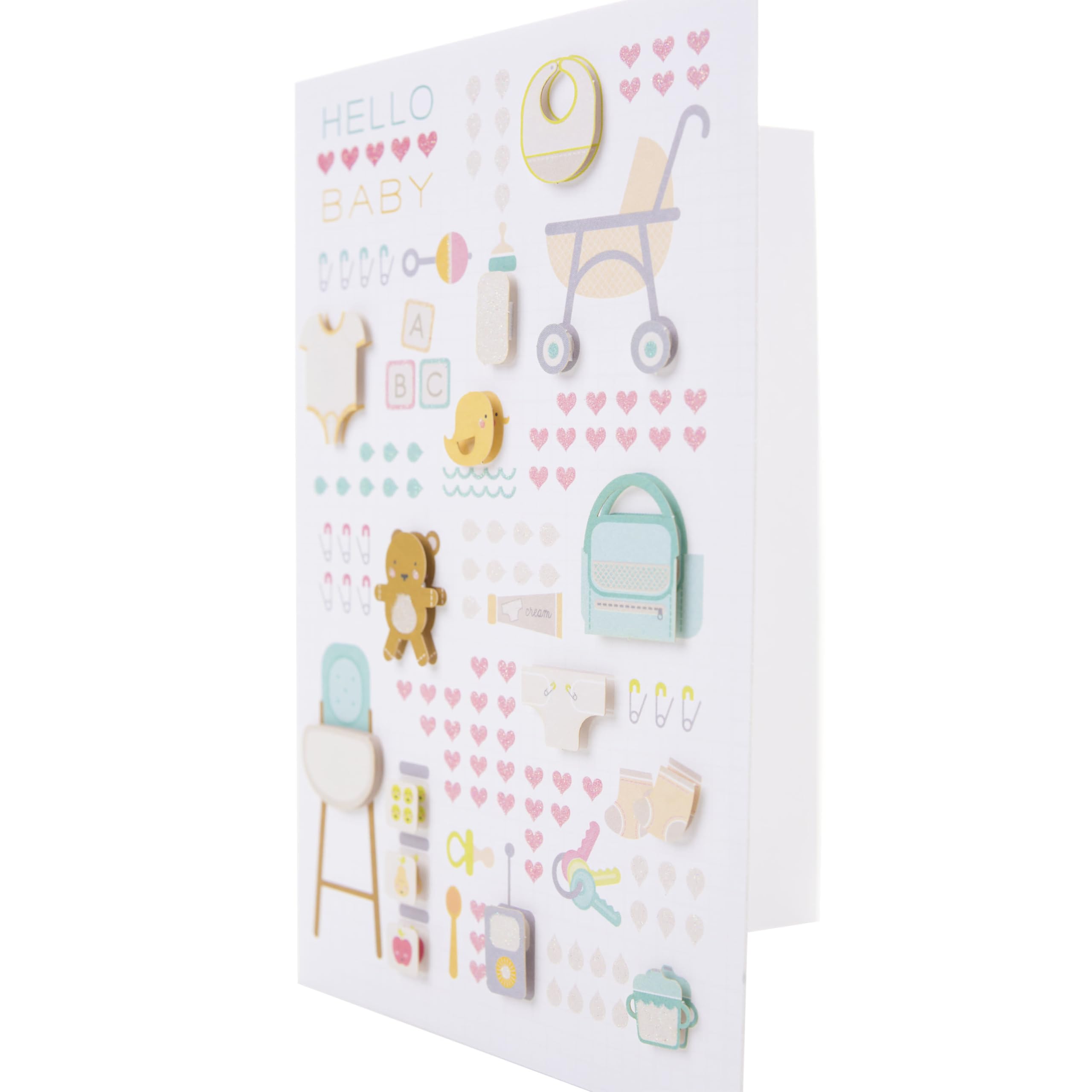 Hallmark Signature New Baby Congratulations Greeting Card, Baby Icons