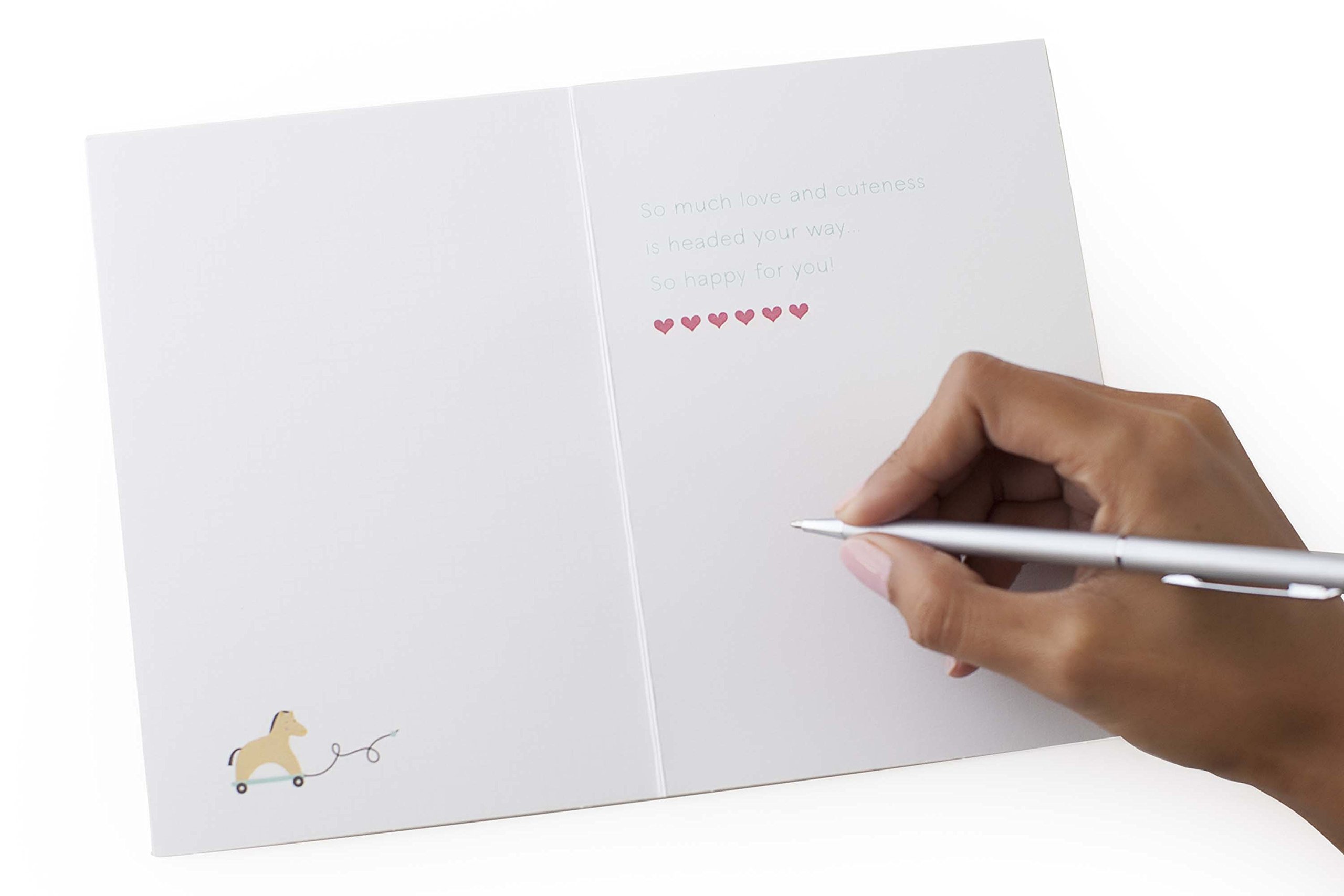 Hallmark Signature New Baby Congratulations Greeting Card, Baby Icons