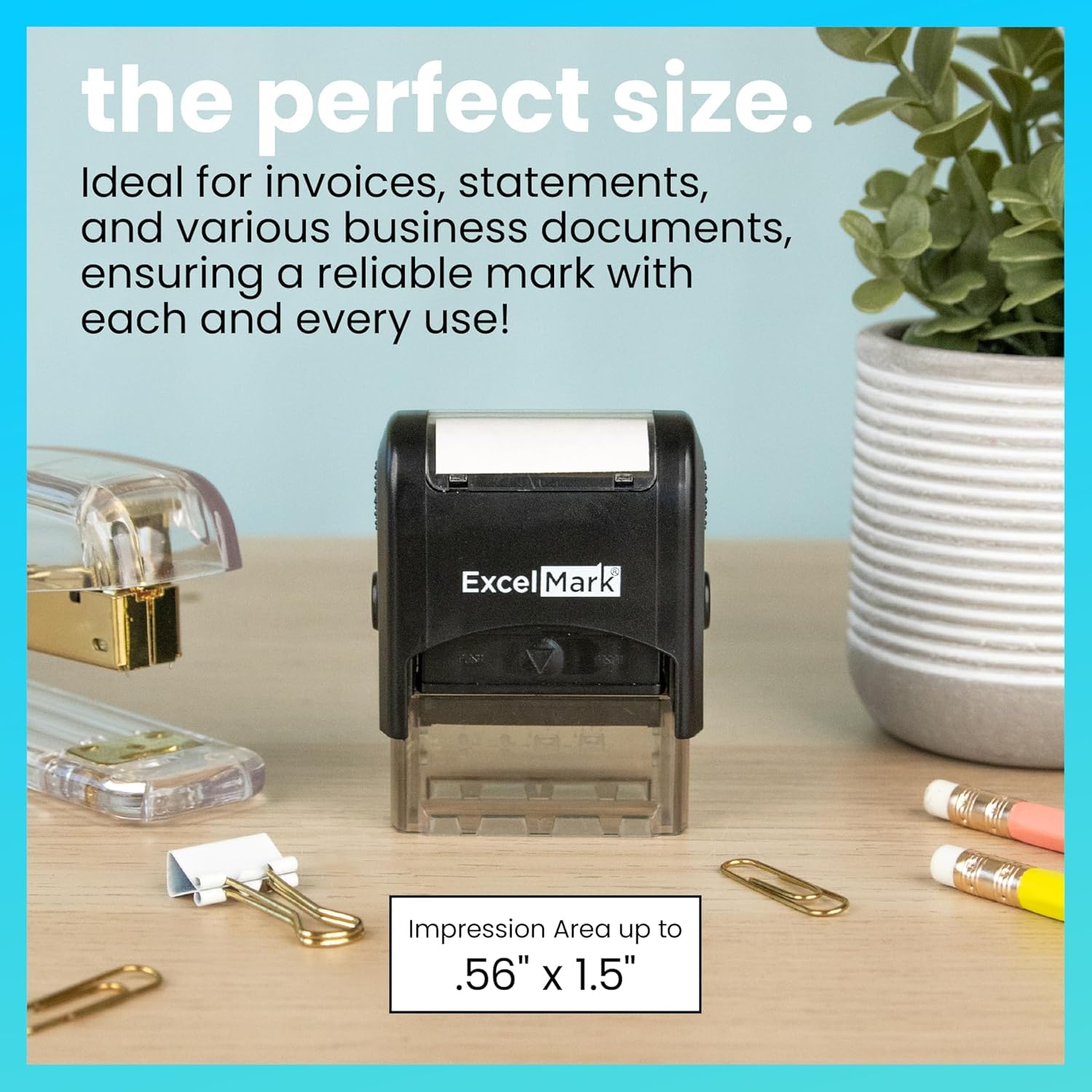 Paid Self Inking Rubber Stamp - Red Ink