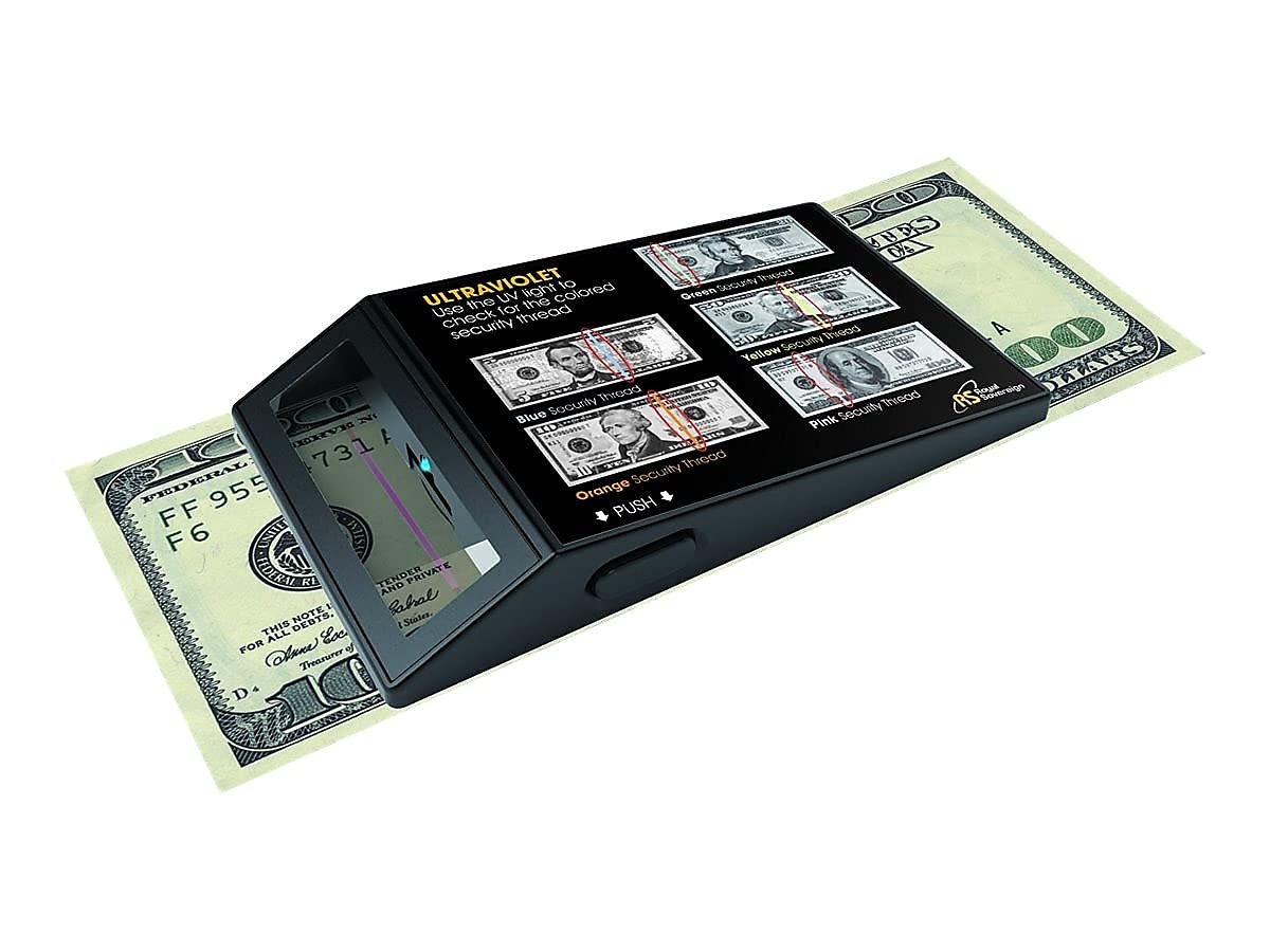 Royal Sovereign Pocket Sized Counterfeit Bill Detector (RCD-UVP), Black