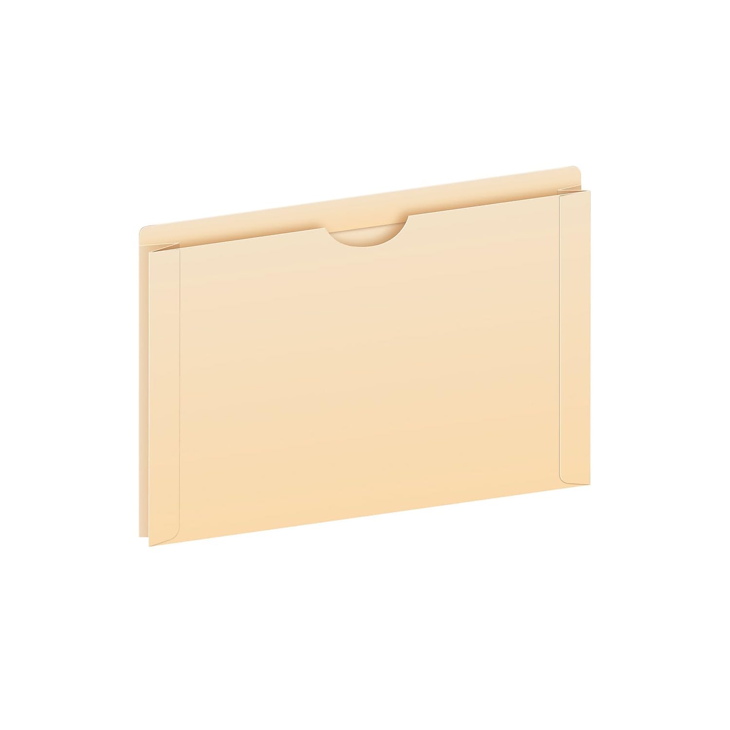Pendaflex File Jackets, Legal Size, Manila, 2" Expansion, Reinforced Straight-Cut Tabs with Thumb Cut, 50 Per Box (23200EE)
