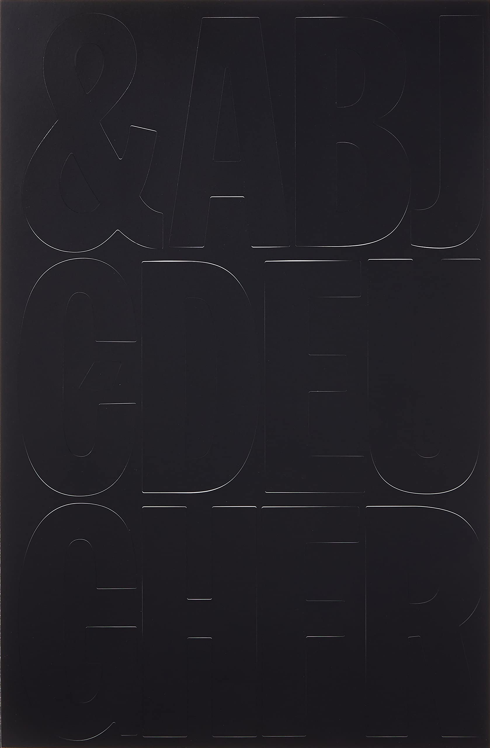 Headline Sign 32411 Stick-On Vinyl Letters, Black, 4-Inch