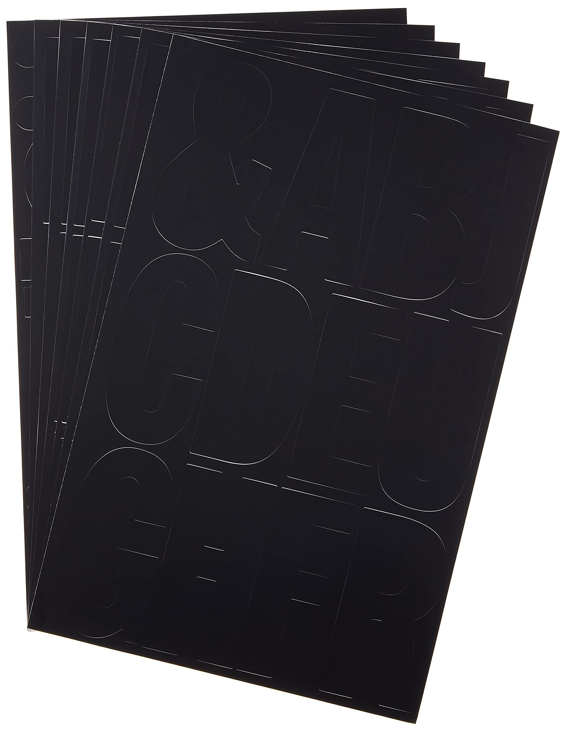 Headline Sign 32411 Stick-On Vinyl Letters, Black, 4-Inch
