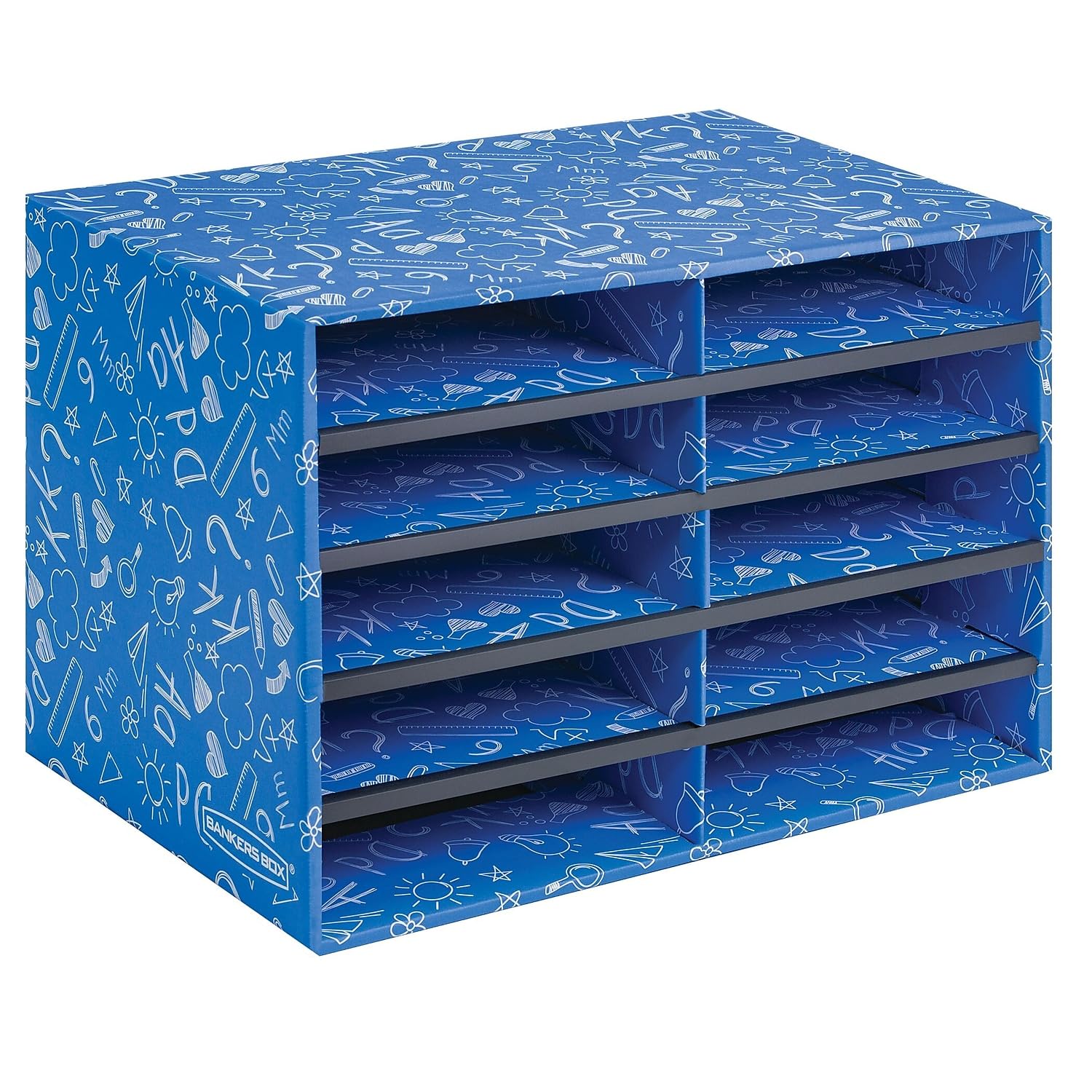 Bankers Box Classroom 10 Compartment Literature Organizer, Single (3384201)